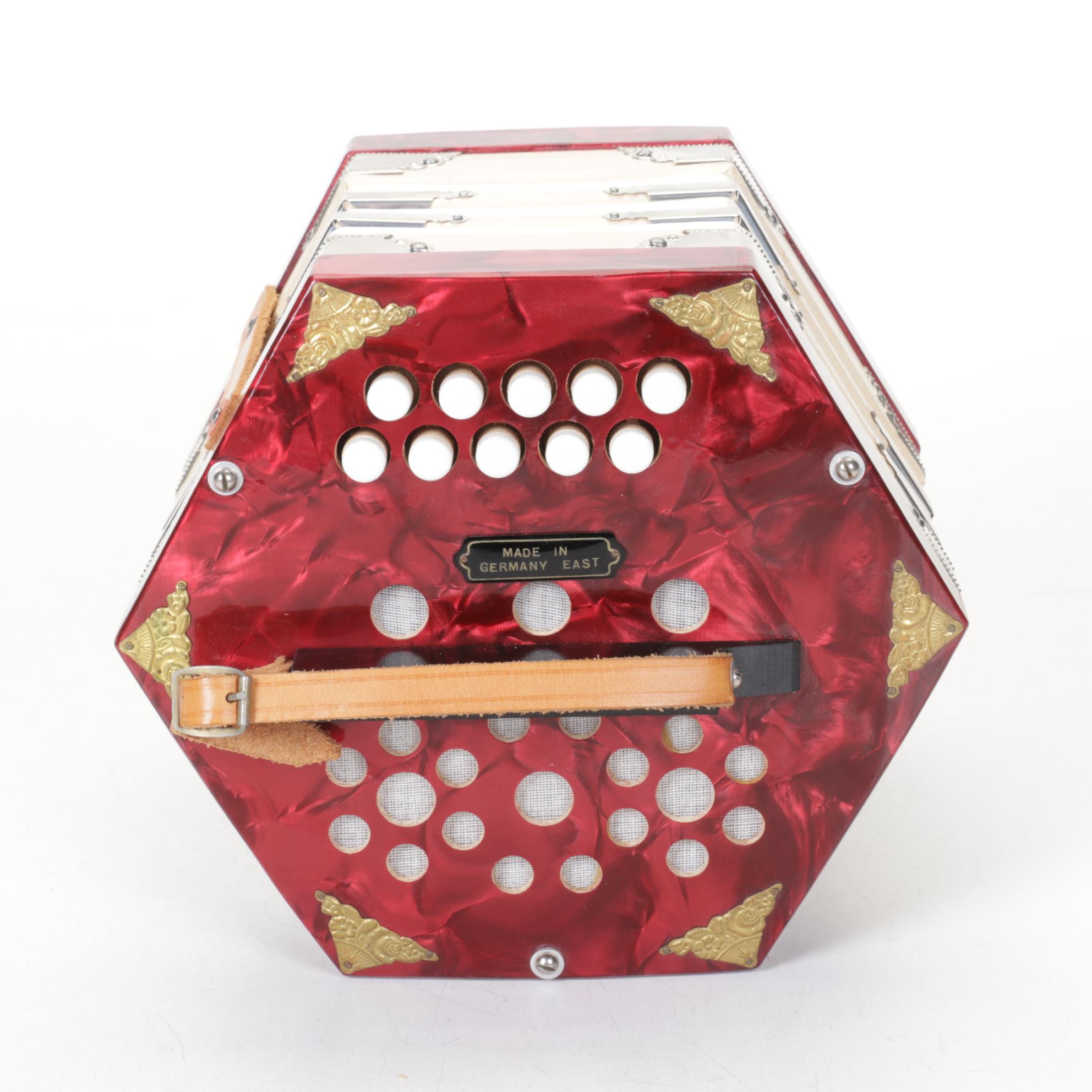 Scholer Twenty-Button Concertina Accordion | EBTH