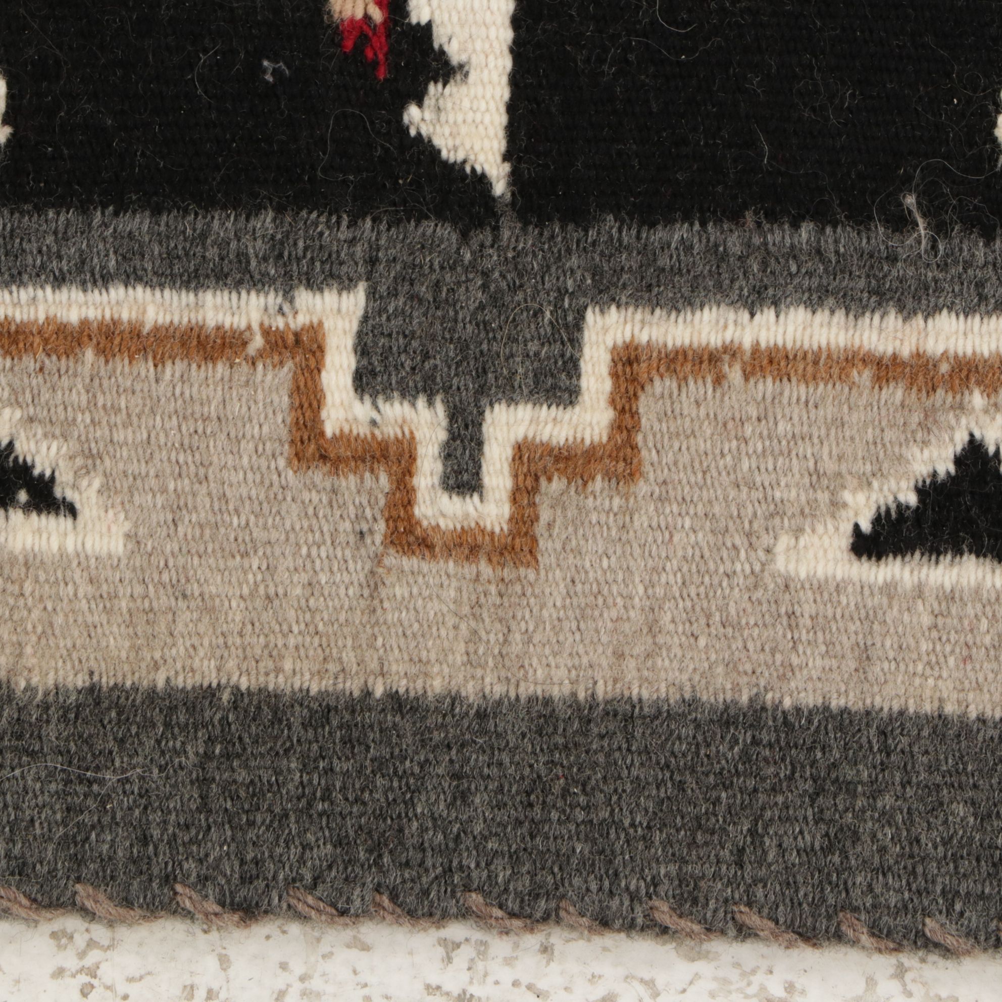 1'10 x 1'11 Handwoven Rosita Tsosie Navajo Water Chant Offering Accent ...