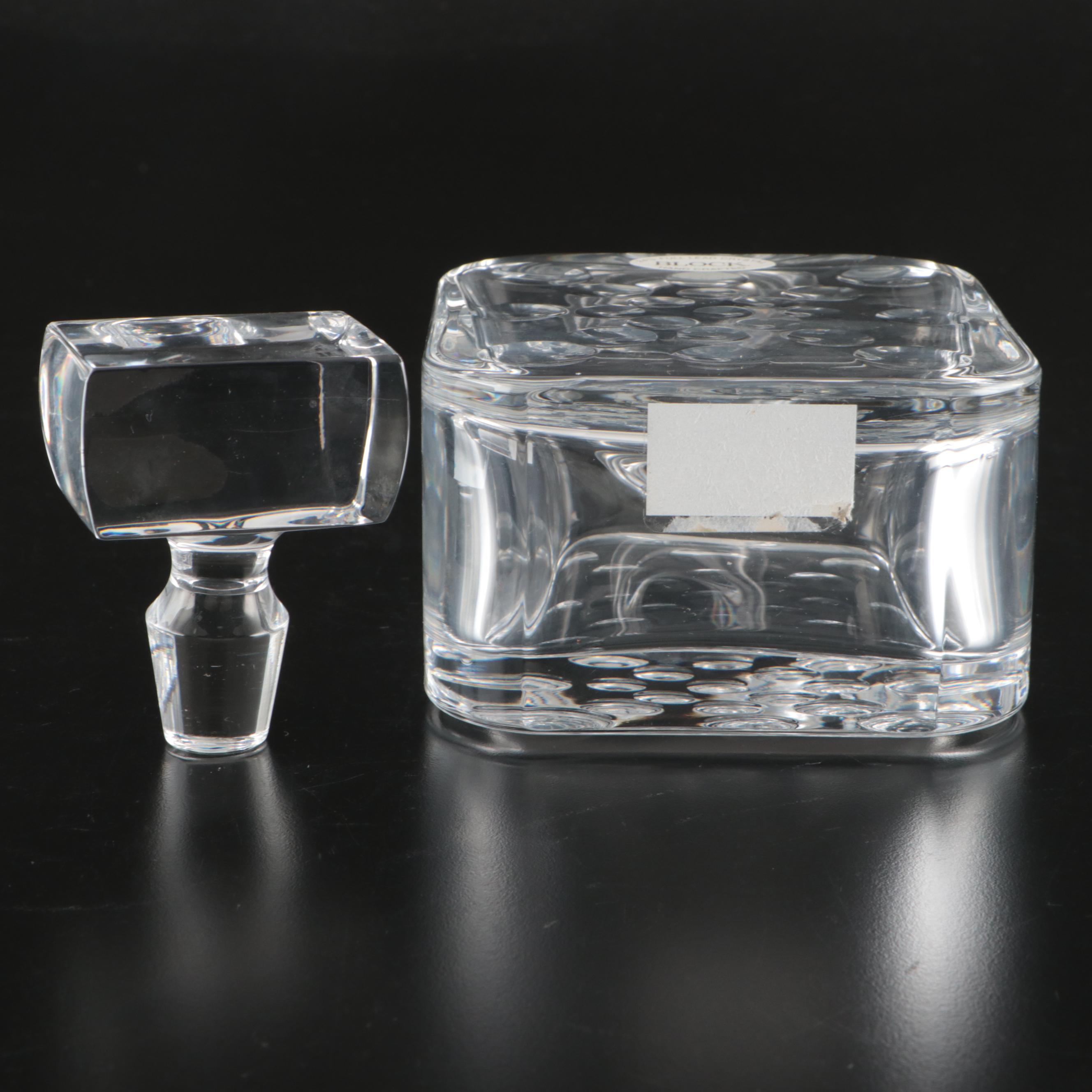 "Galaxy" Crystal Block Decanter with Other Cut Crystal Decanters | EBTH