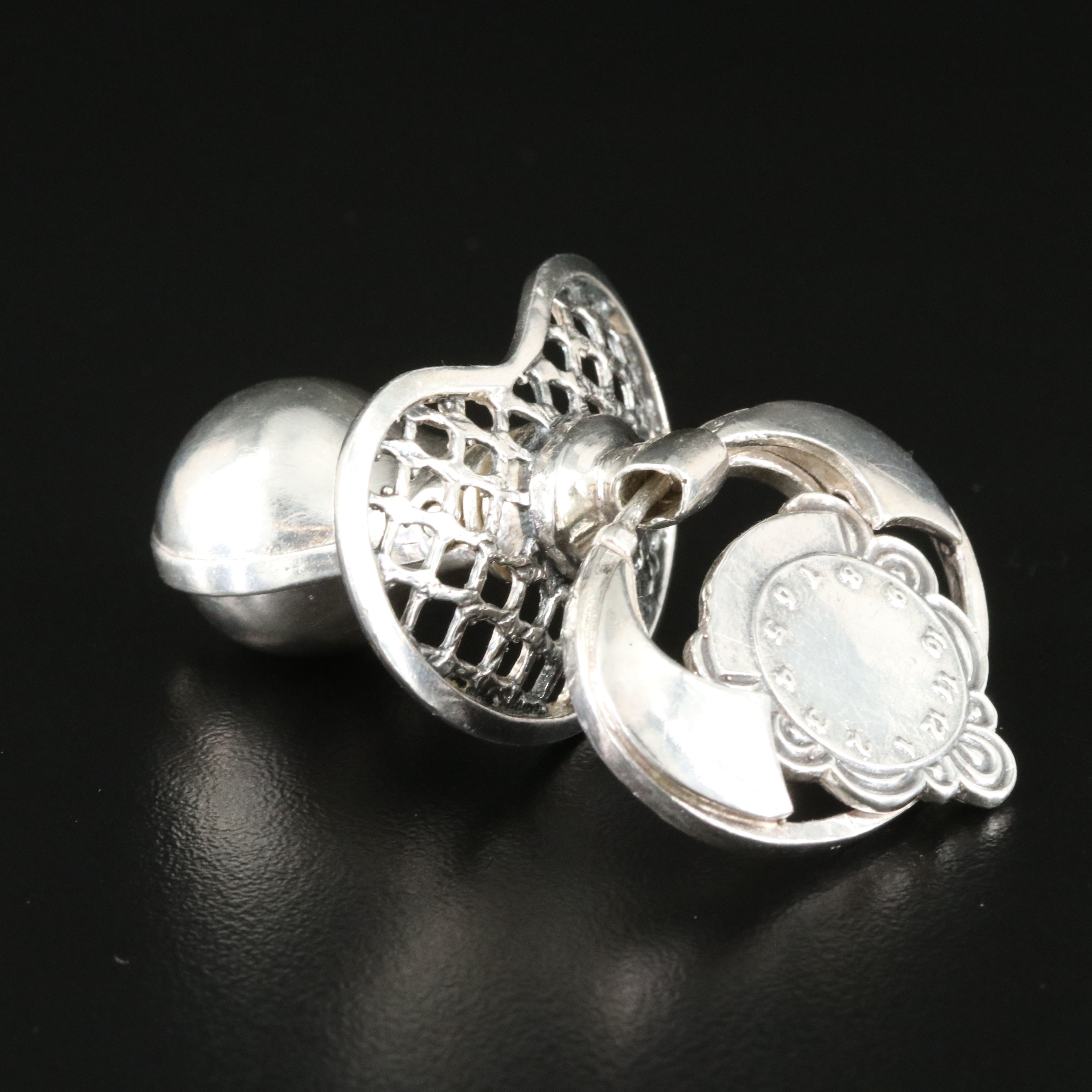 Sterling Silver First Tooth Pacifier Keepsake | EBTH