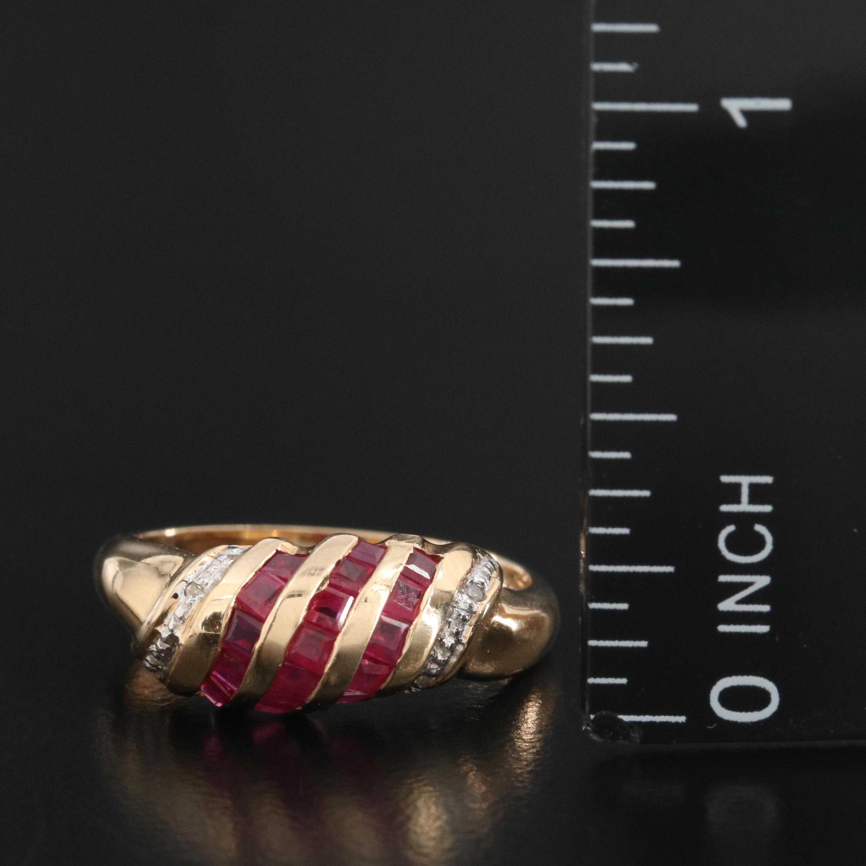 14K Ruby and Diamond Ring | EBTH