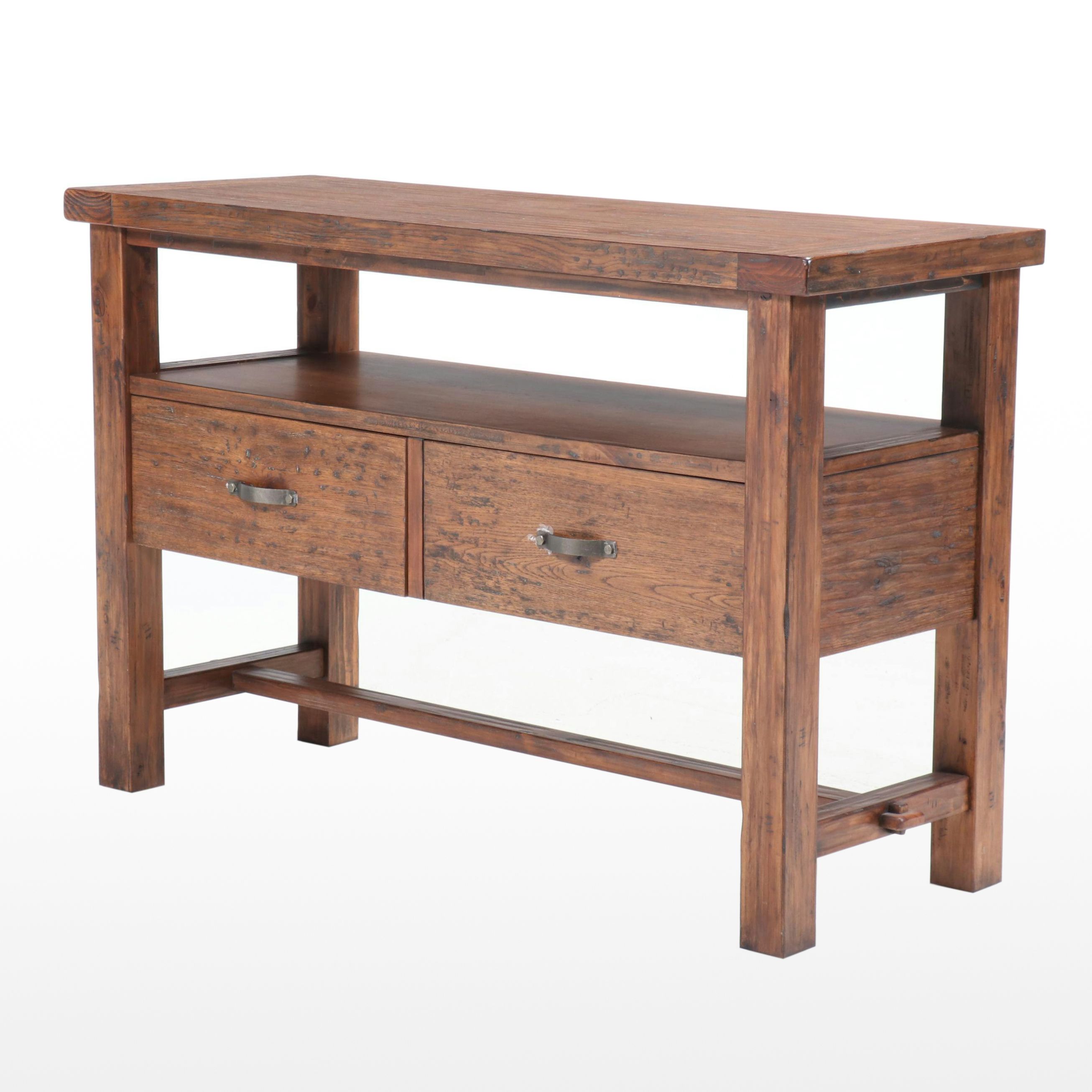 Jofran Contemporary Rustic Style Wood Console Table | EBTH