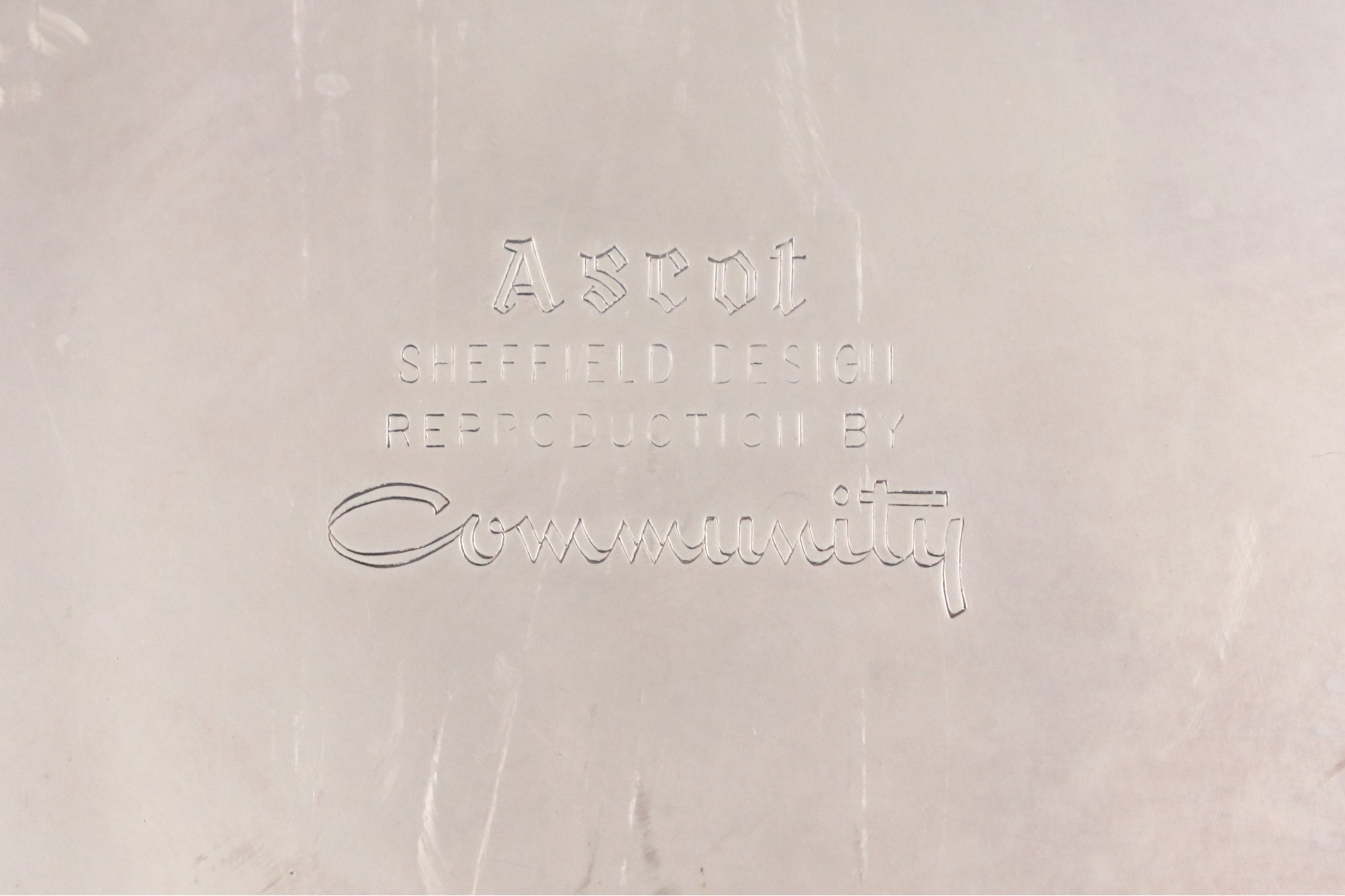 Community "Ascot" Silver Plate Iced Water Pitcher with Creamer and ...