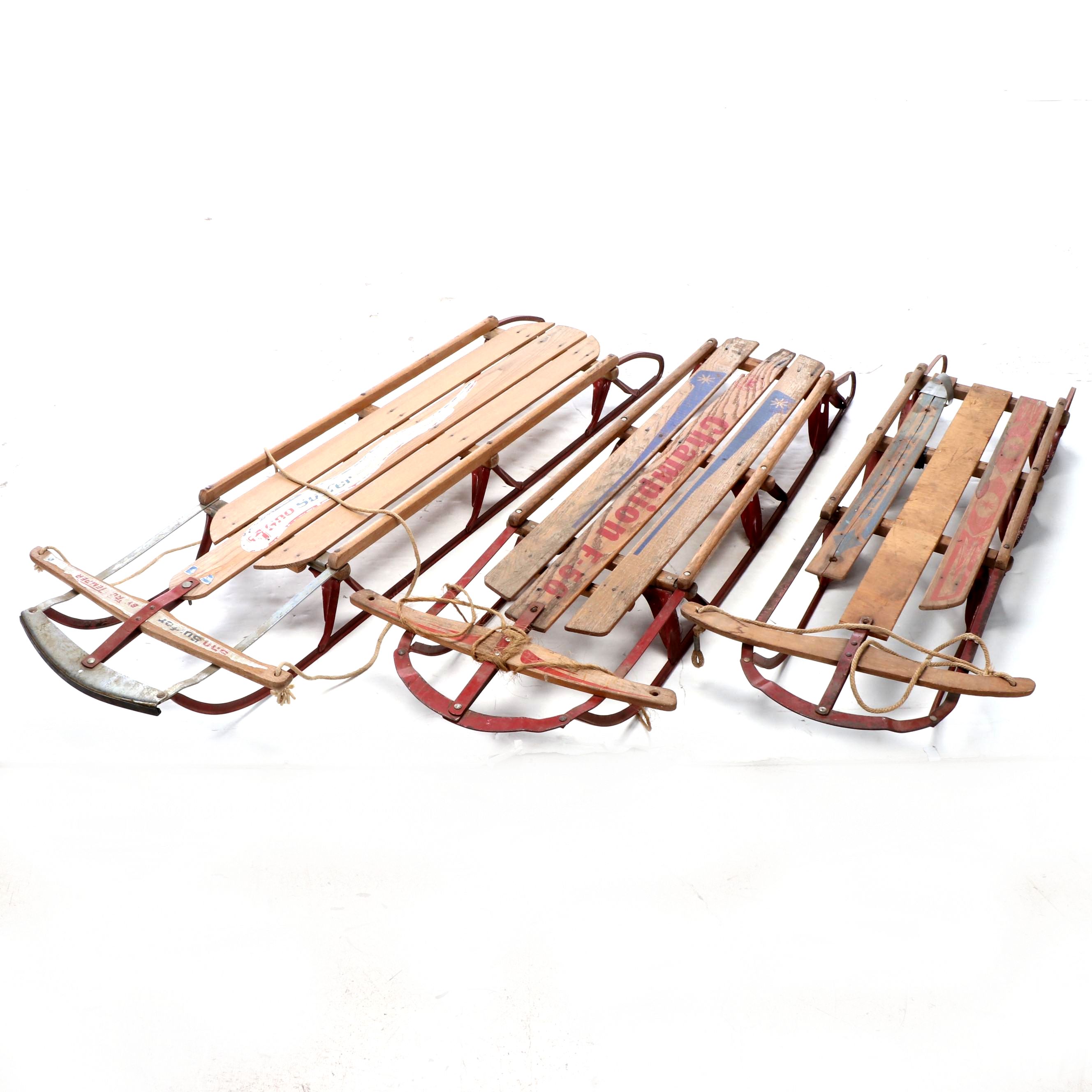 Royal Racer, Kalamazoo Champion F-50 and True Temper Sno Surfer Runner ...