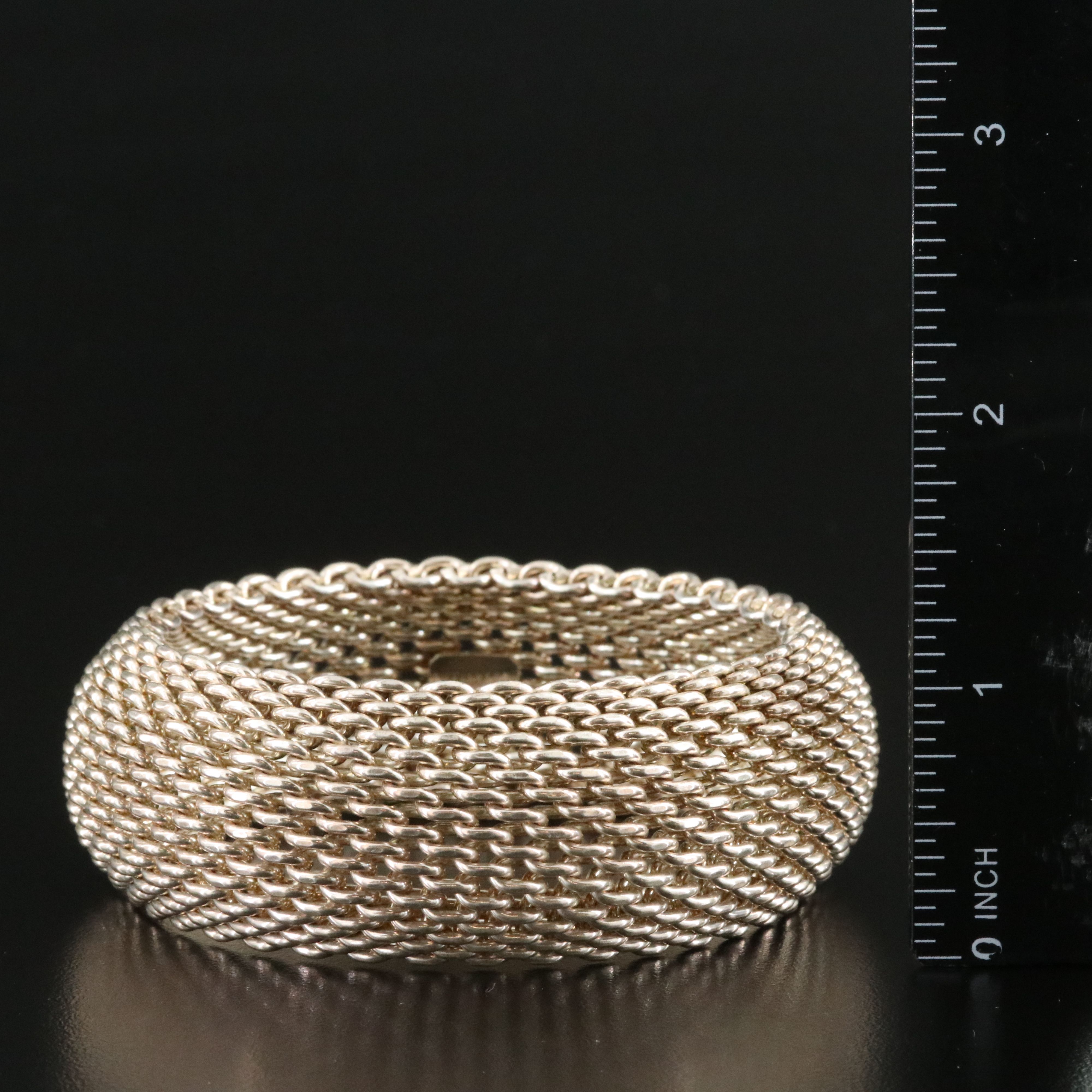 Tiffany & Co. Somerset Sterling Mesh Bangle Bracelet | EBTH