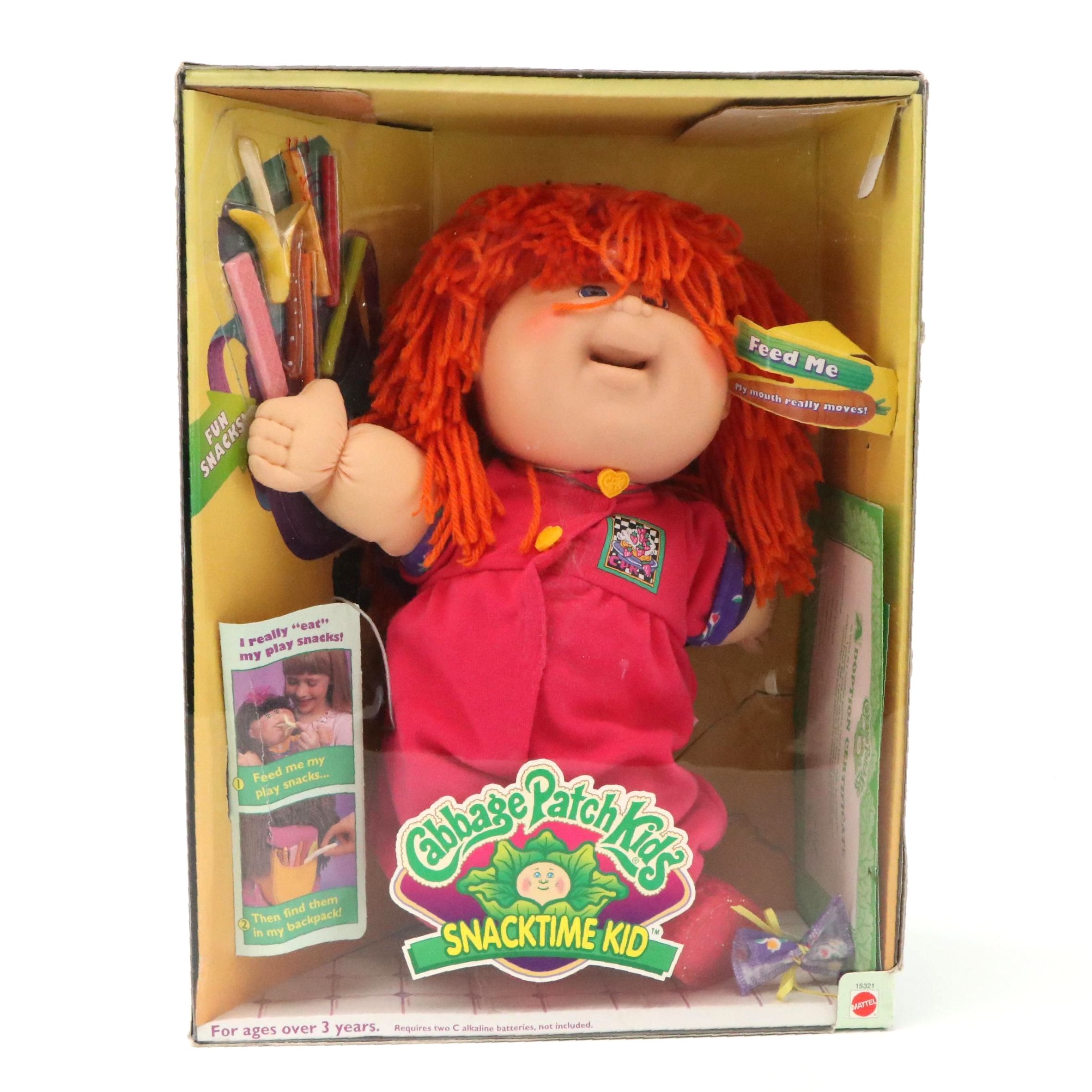 Mattel "Snacktime Kid" Cabbage Patch Kid Doll, 1995 | EBTH
