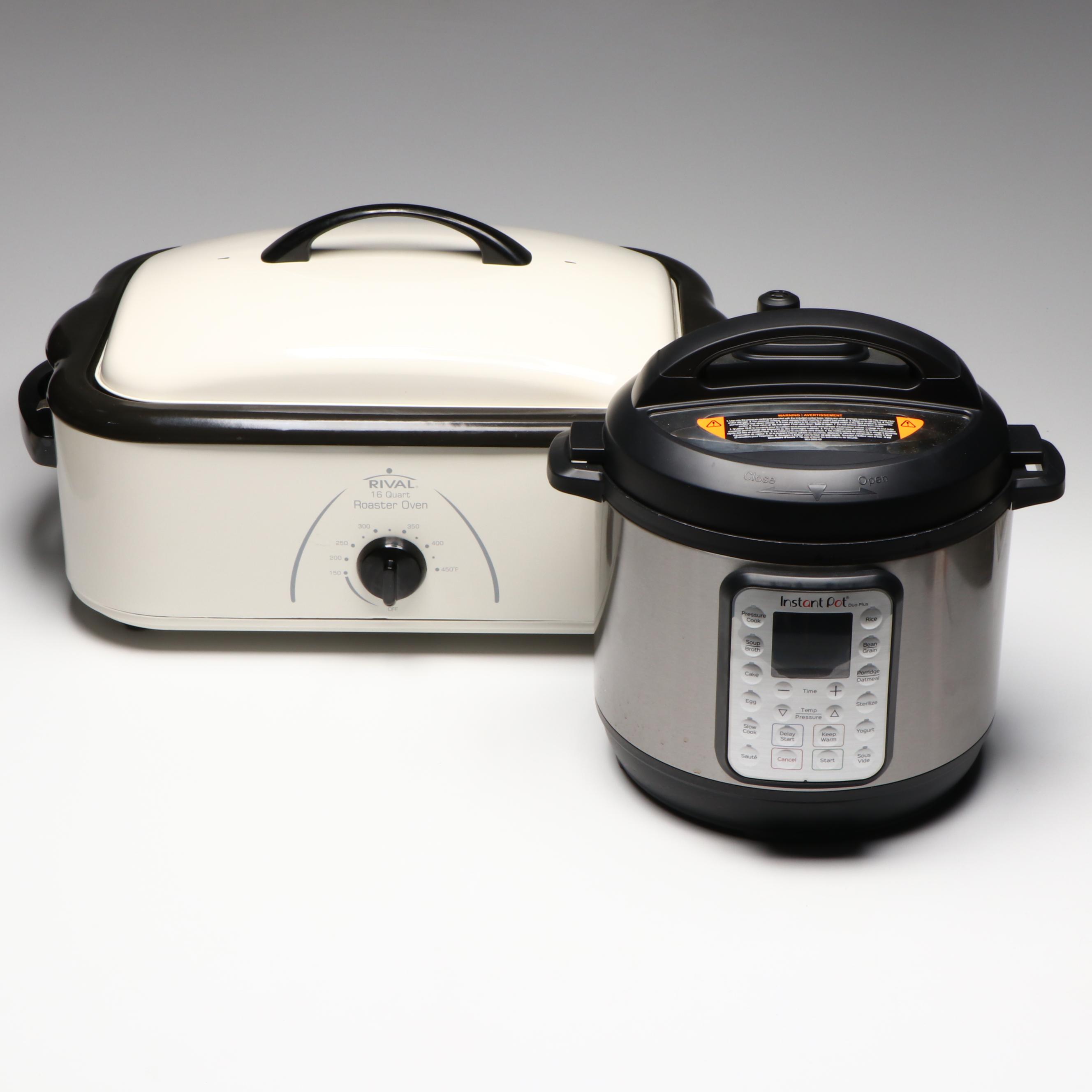Instant Pot Duo Plus with Rival 16-Qt Roaster Oven | EBTH