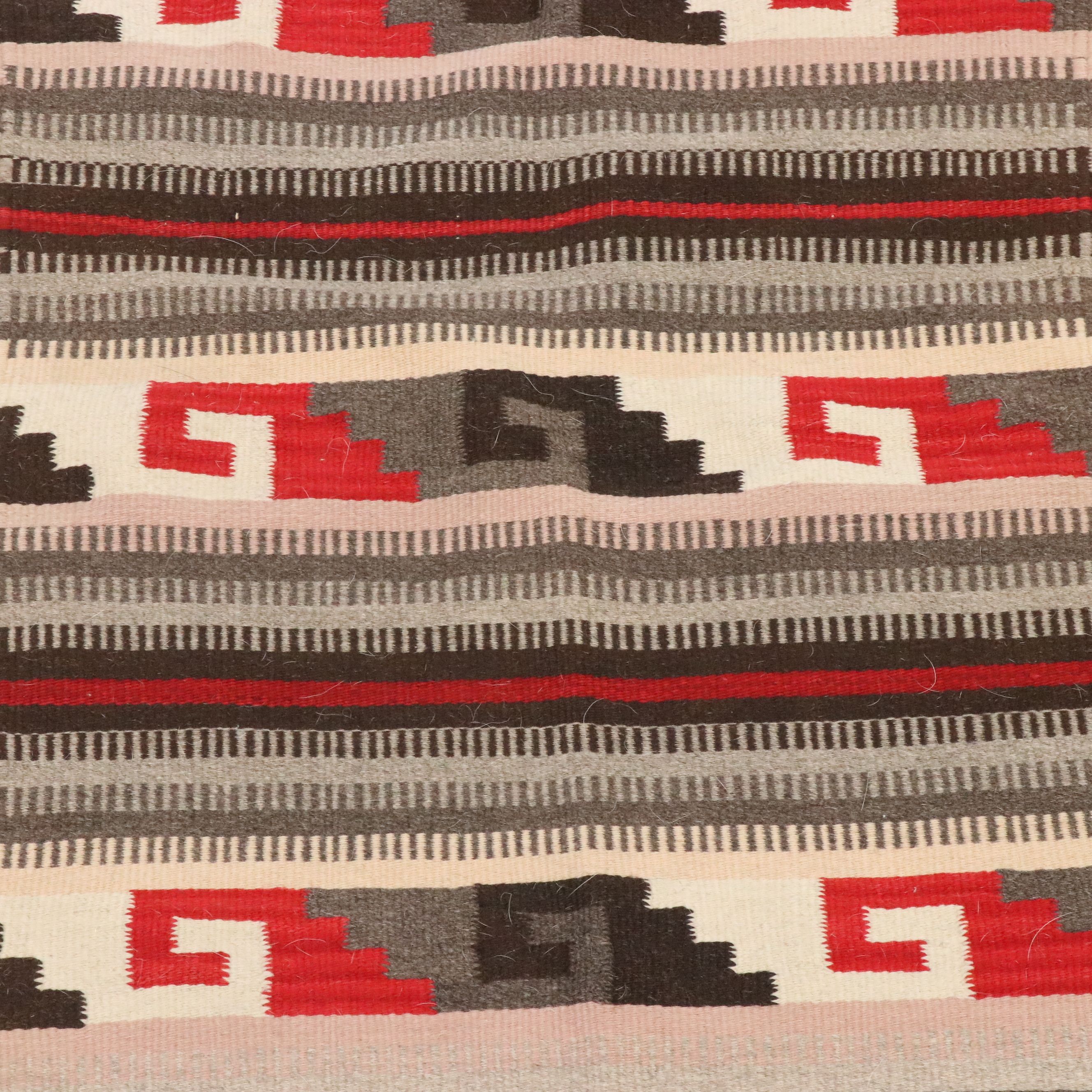 1'11 x 3'9 Handwoven Chimayo Style Southwestern Accent Rug | EBTH