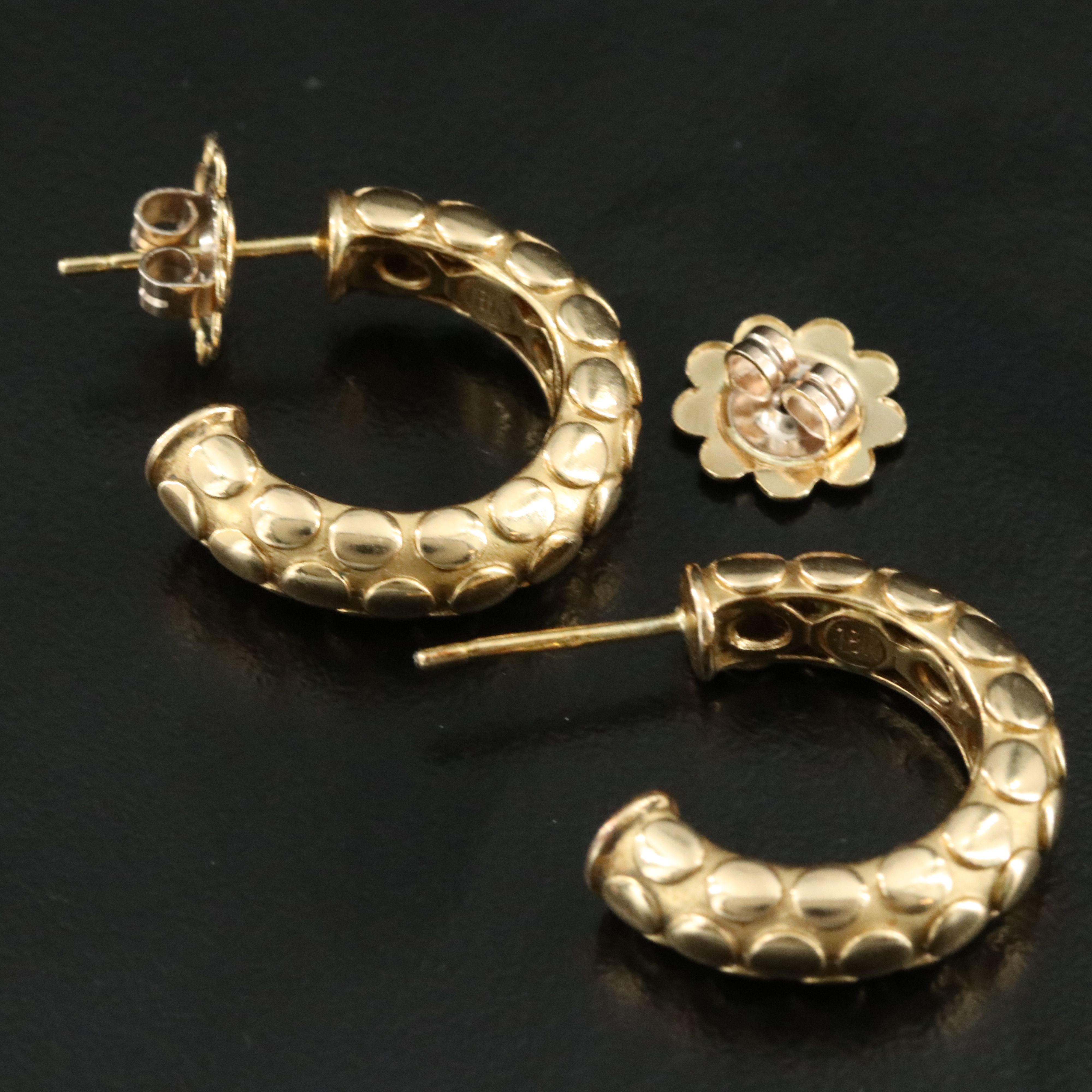 John Hardy Dot 18K Hoop Earrings | EBTH