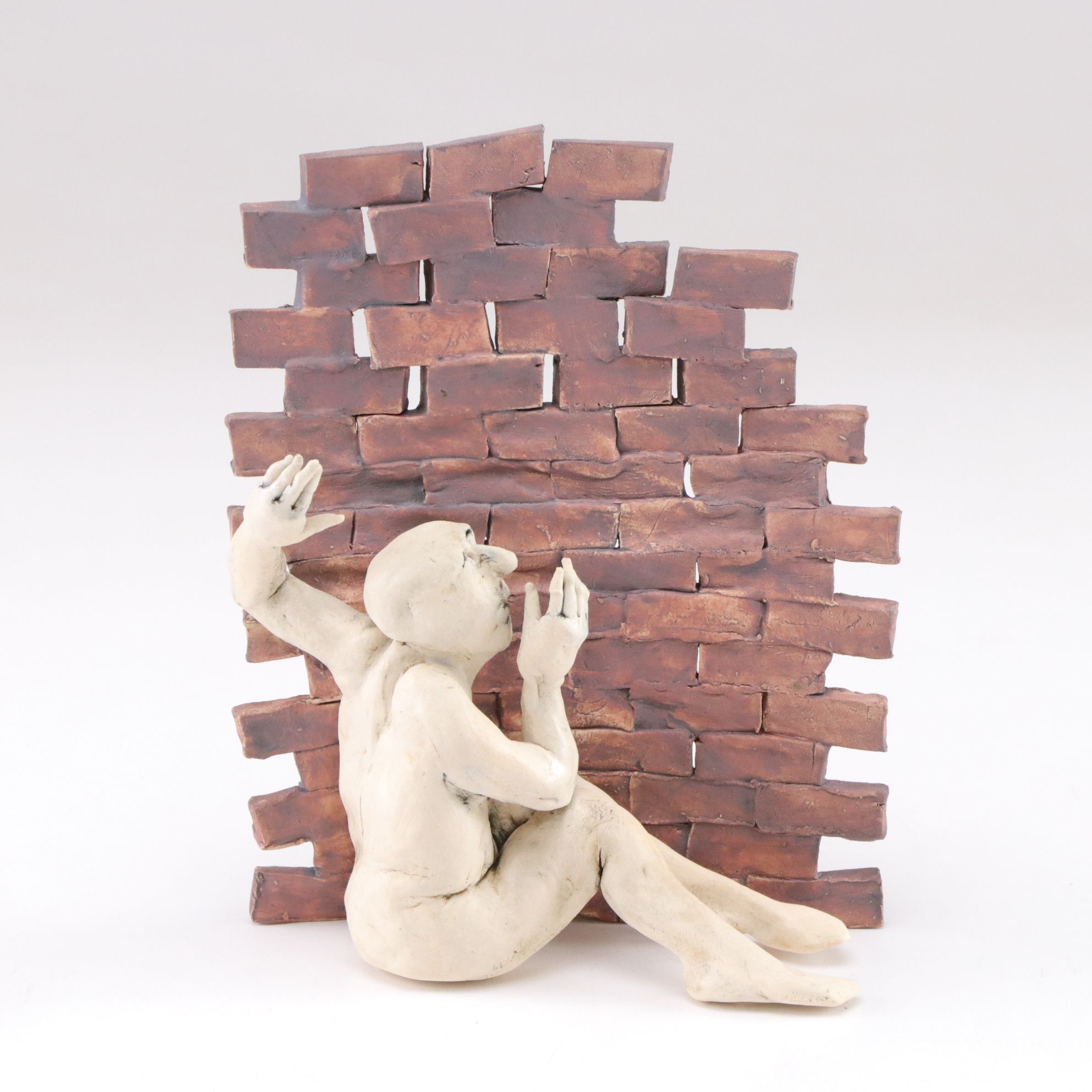 Aggie Zed Ceramic Sculpture "Brickman" | EBTH