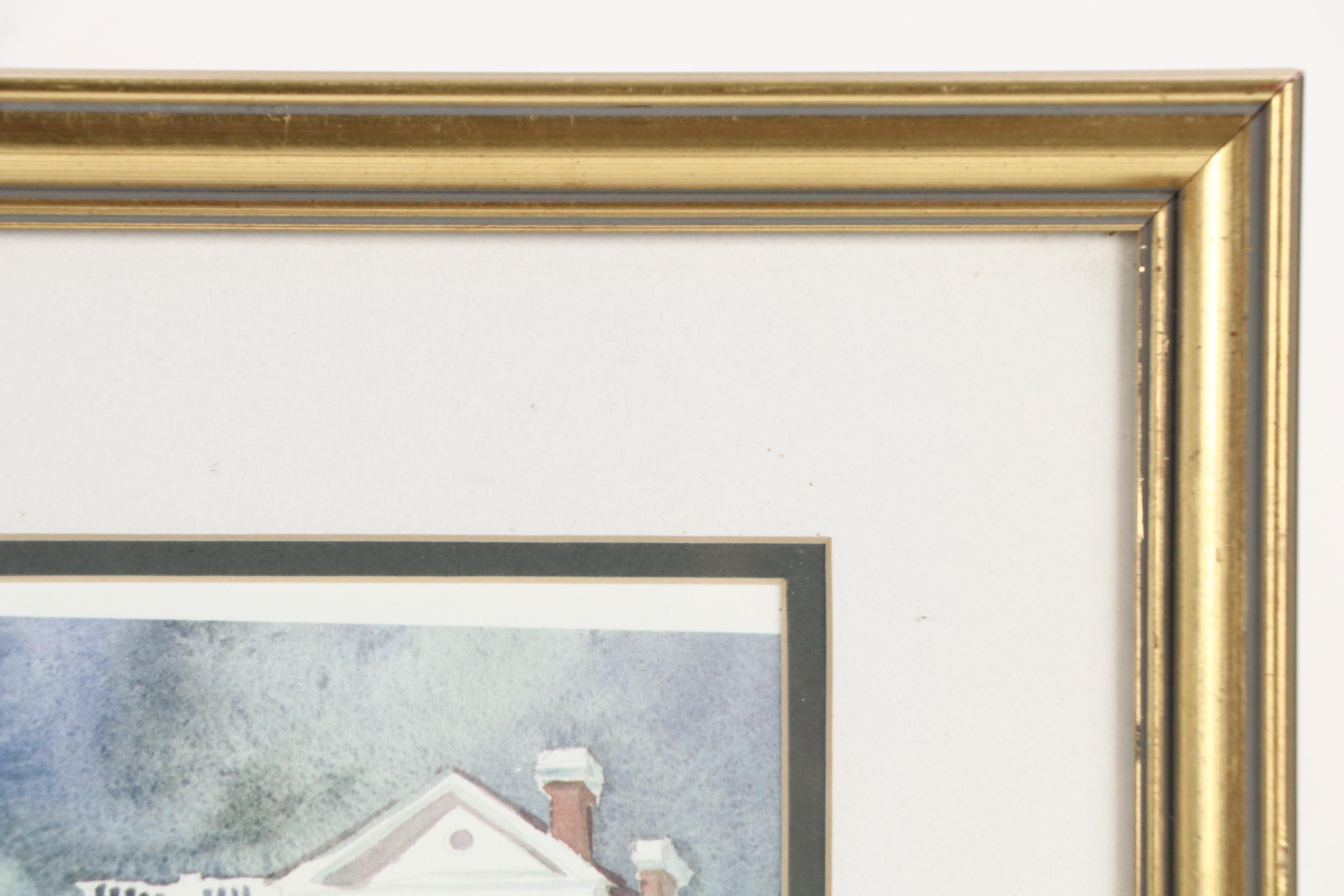 Victoria Platt Ellis Offset Lithograph "Porch and Portico," 21st ...