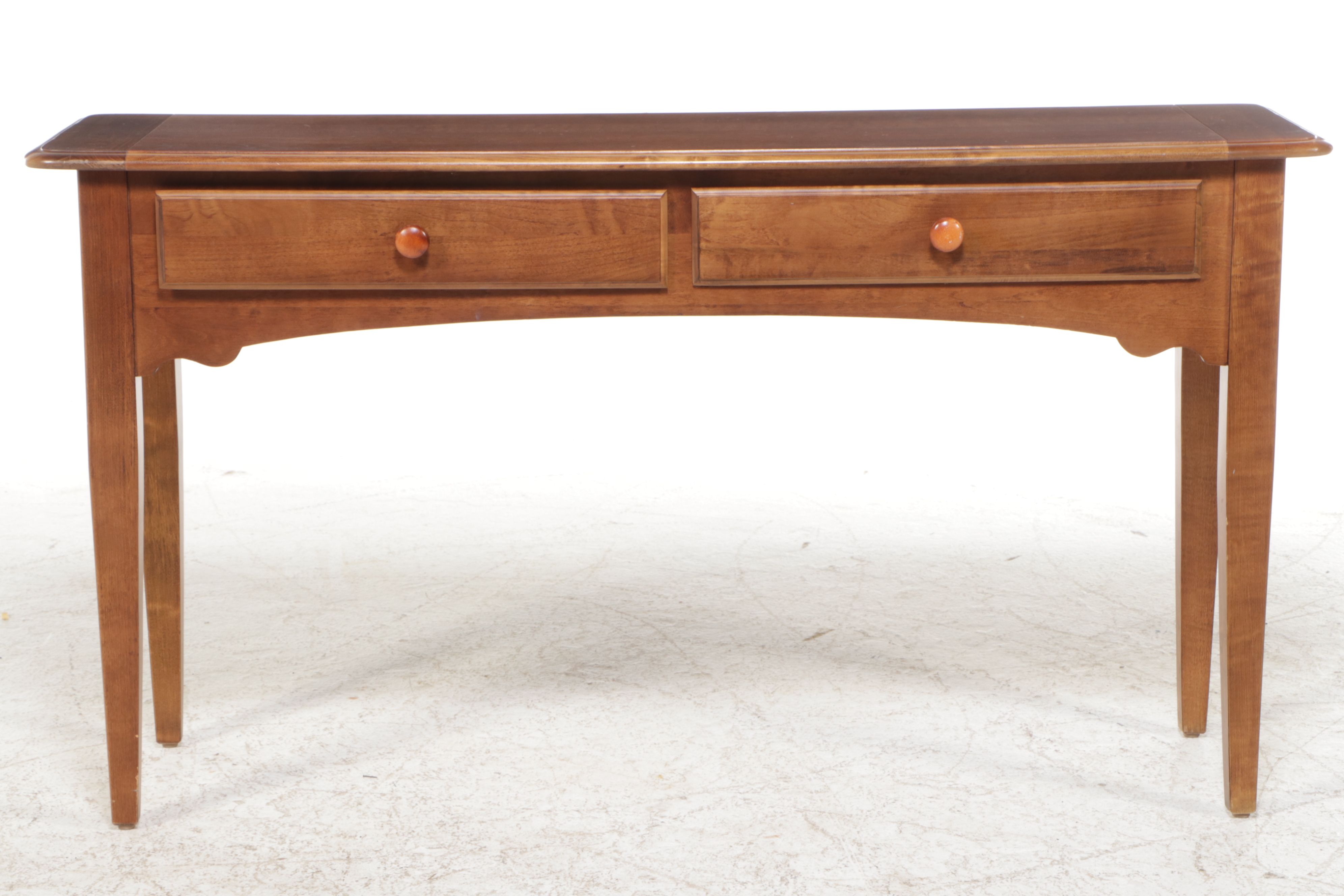 Hammary Maple Two-Drawer Console Table | EBTH