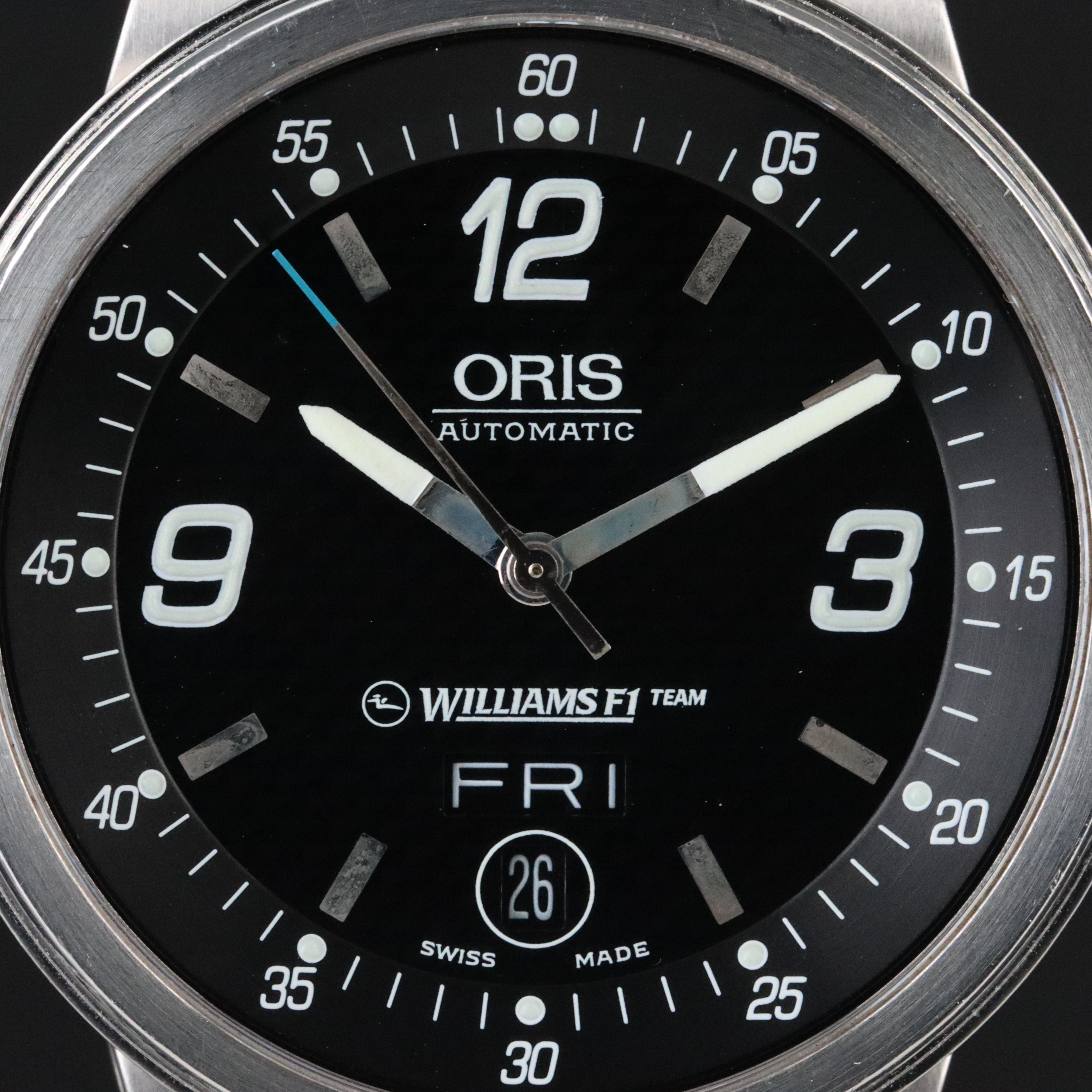 Oris Williams F1 7560 Black 40mm Steel Automatic Watch | EBTH