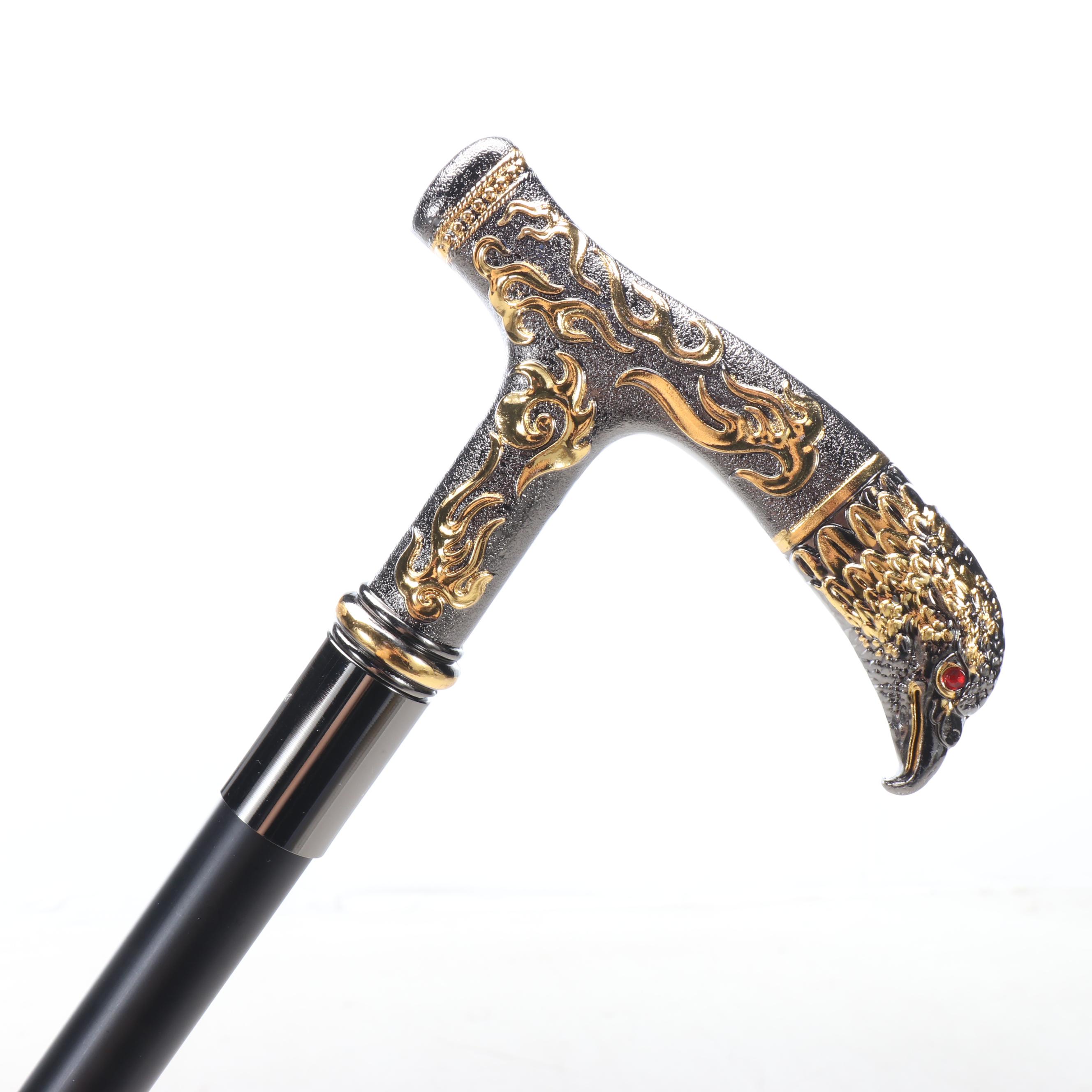 Two-Tone Eagle Head Derby-Handled Adjustable Sword Cane | EBTH