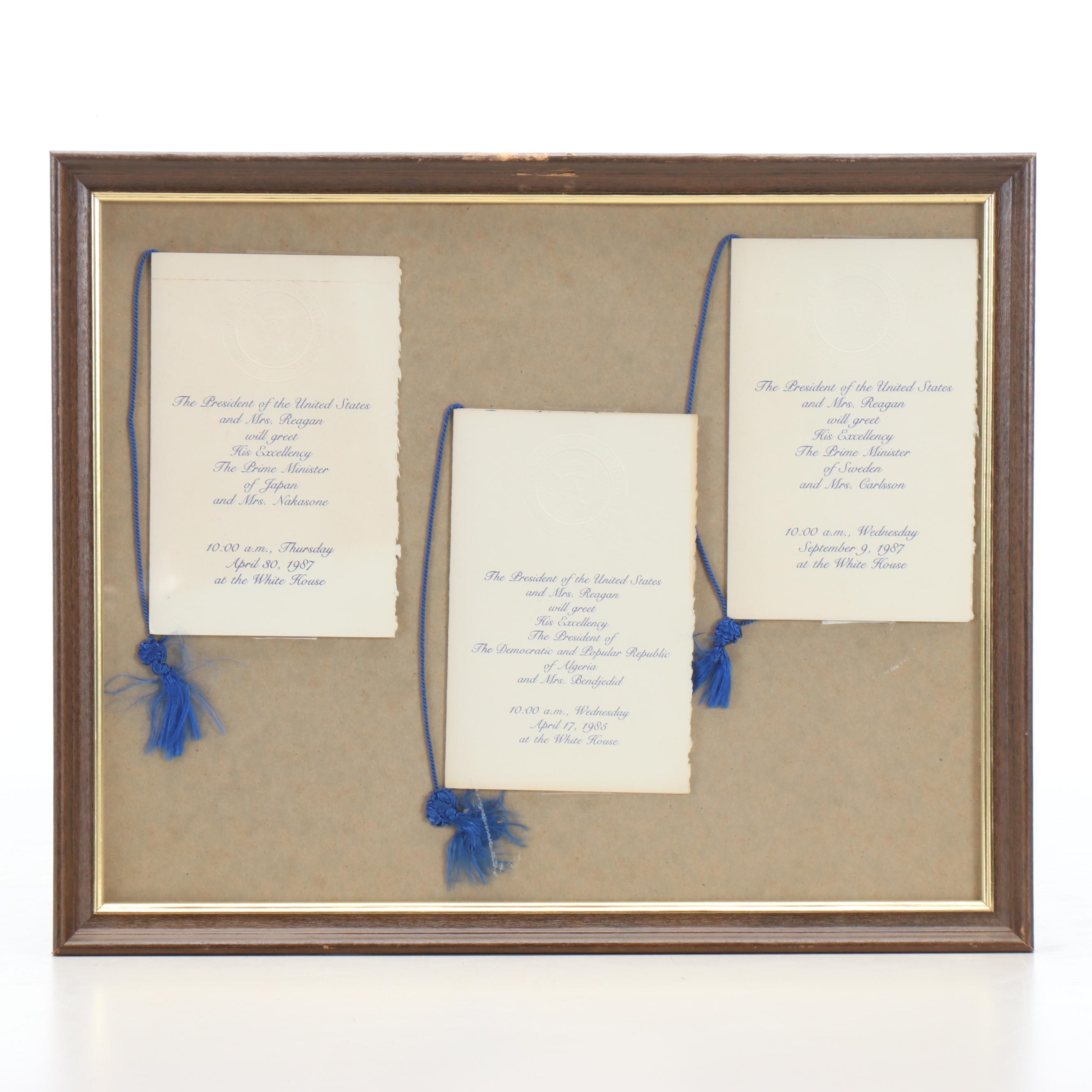 White House State Visit Programs, 1980s | EBTH