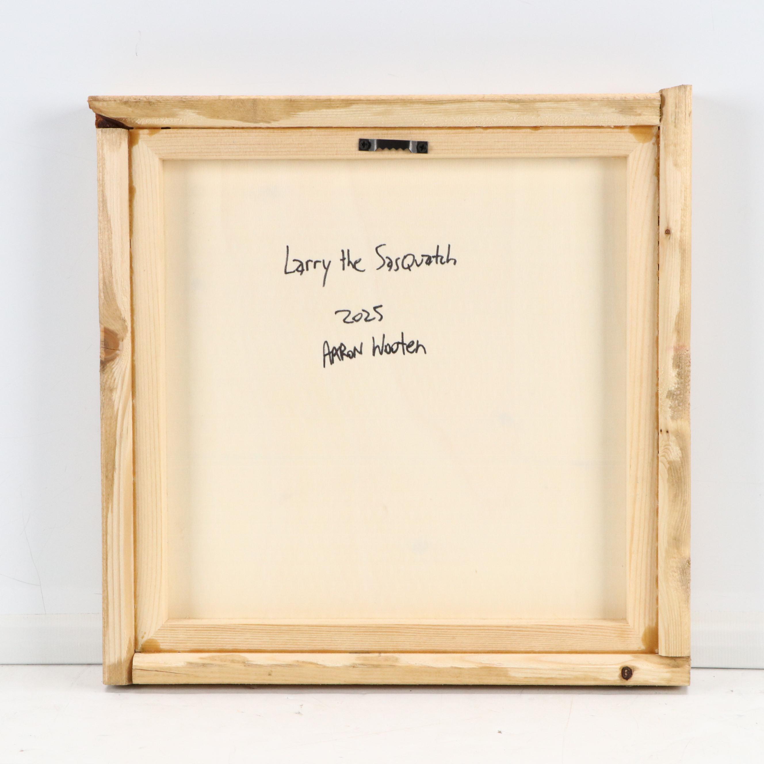 Aaron Wooten Stylized Dimensional Acrylic Painting "Larry the Sasquatch ...