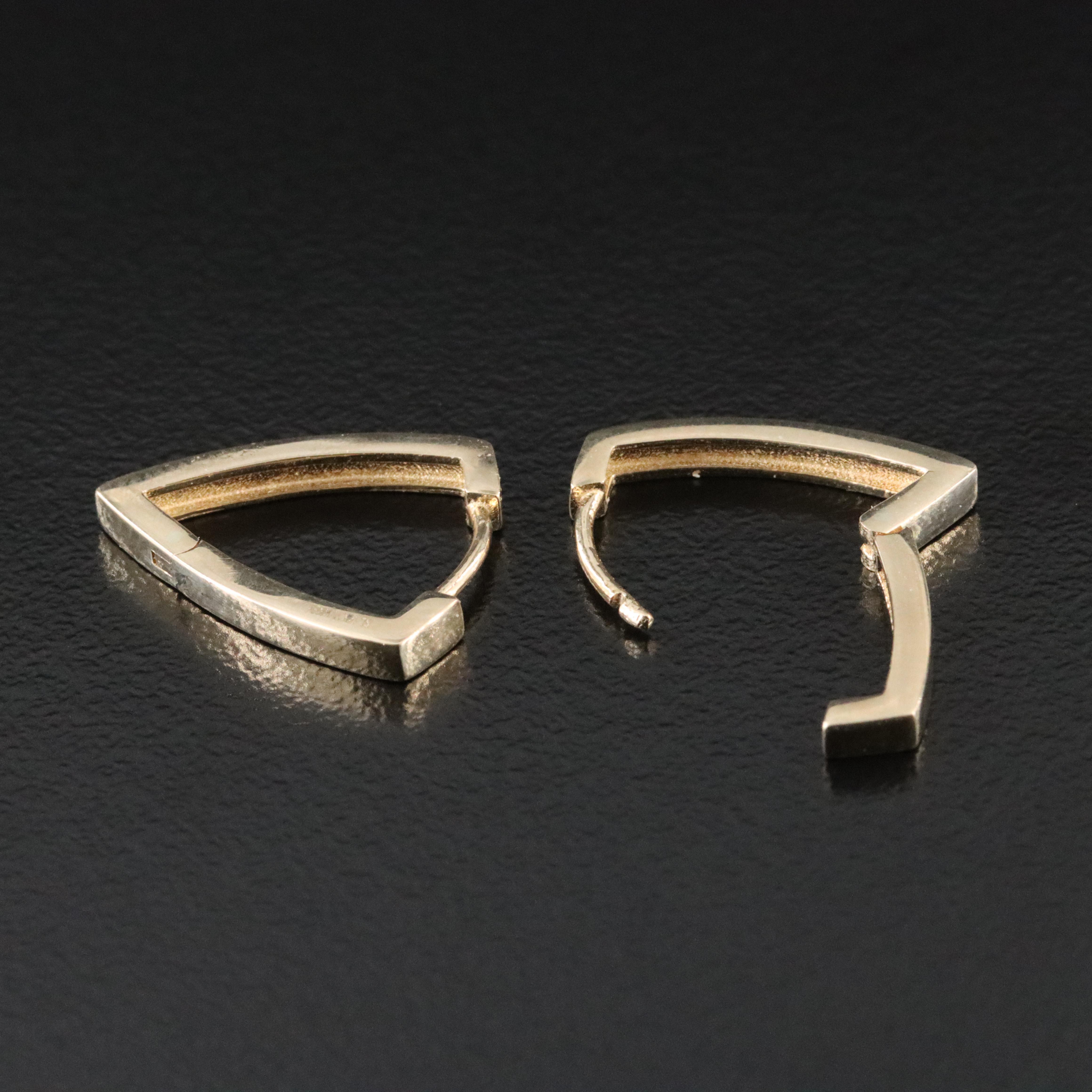 14K Pointed Drop Earrings | EBTH