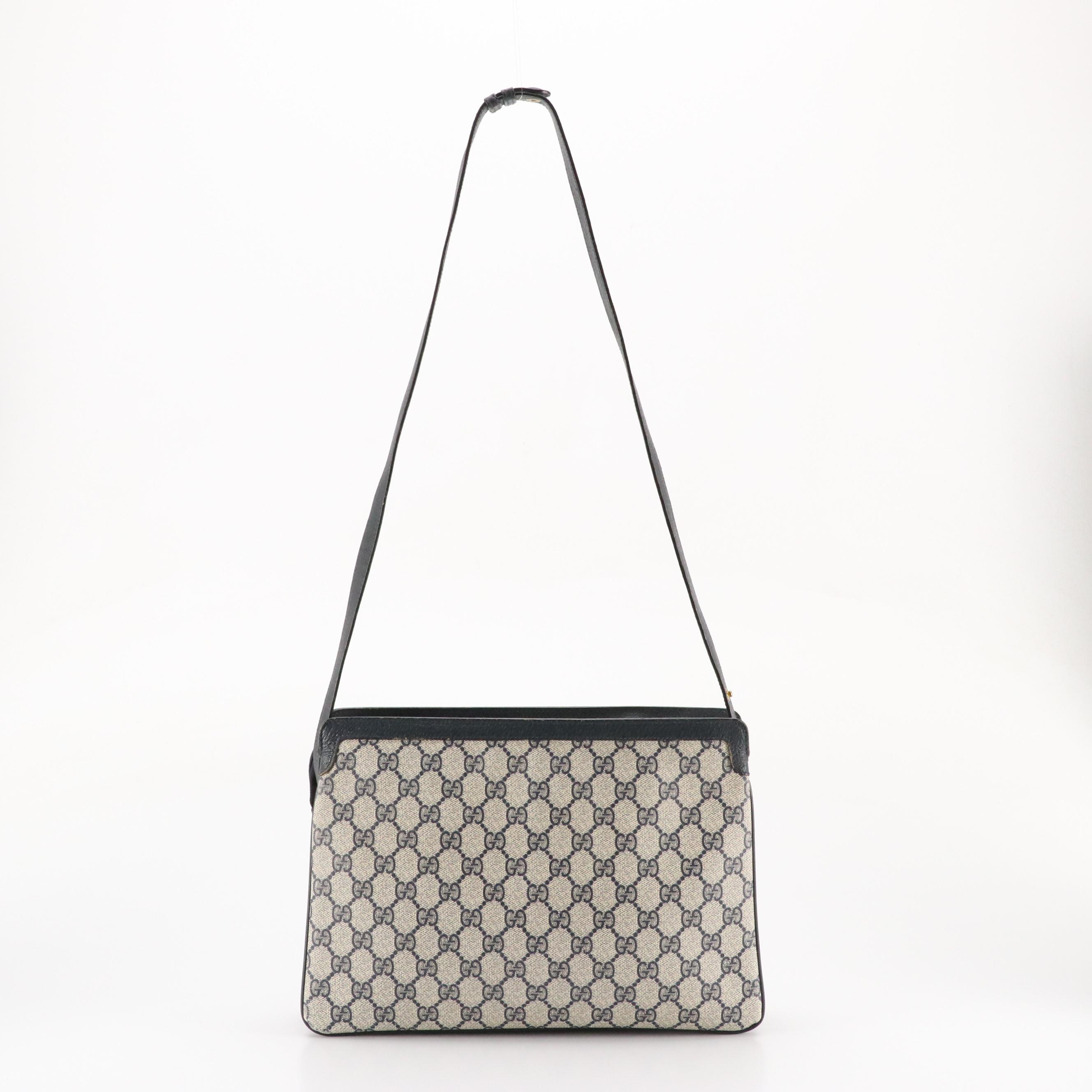 Gucci Accessory Collection Navy GG Supreme Canvas, Web, and Leather ...