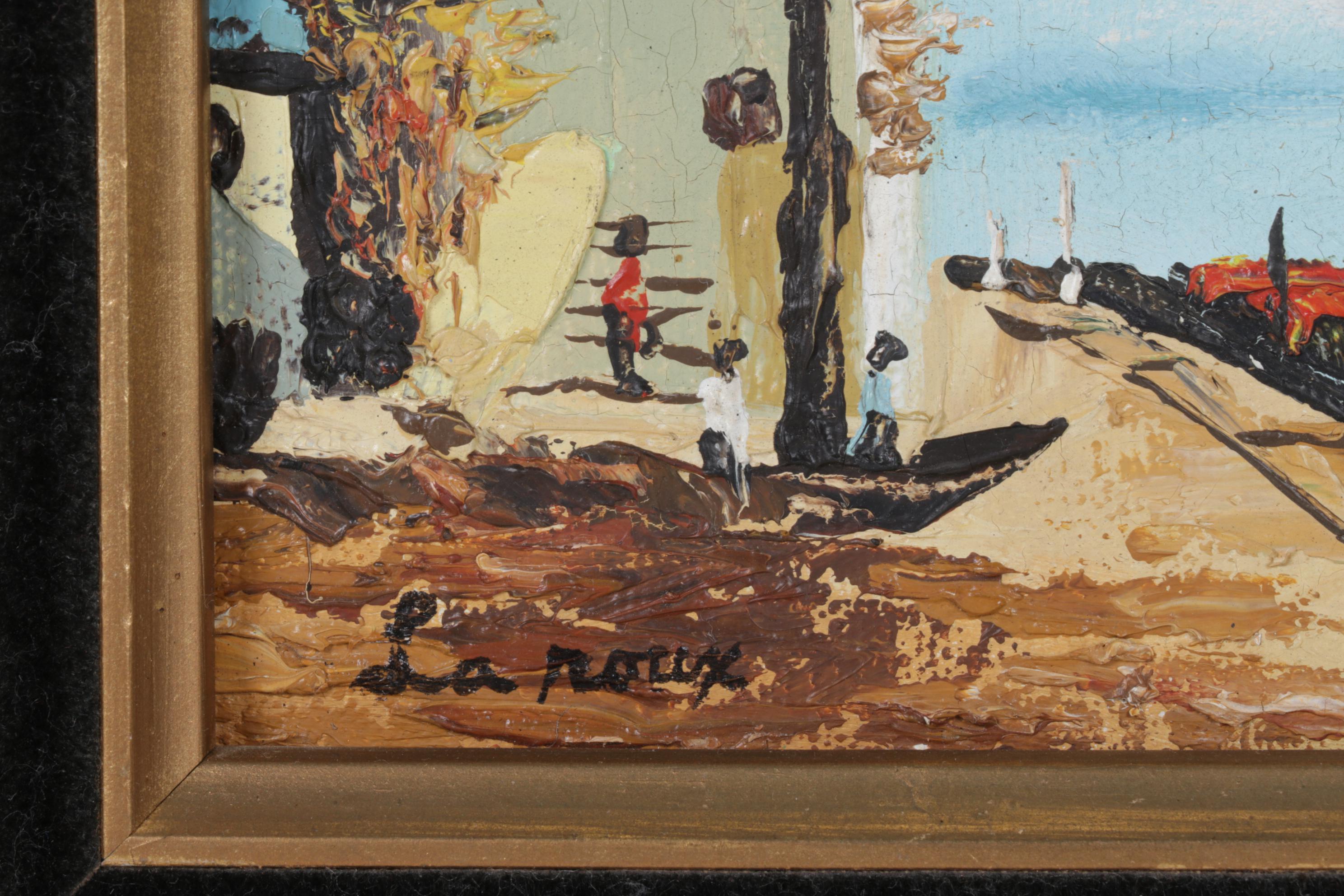 La Roux Gleaming Impressionist Seaside Oil Painting, 20th Century | EBTH