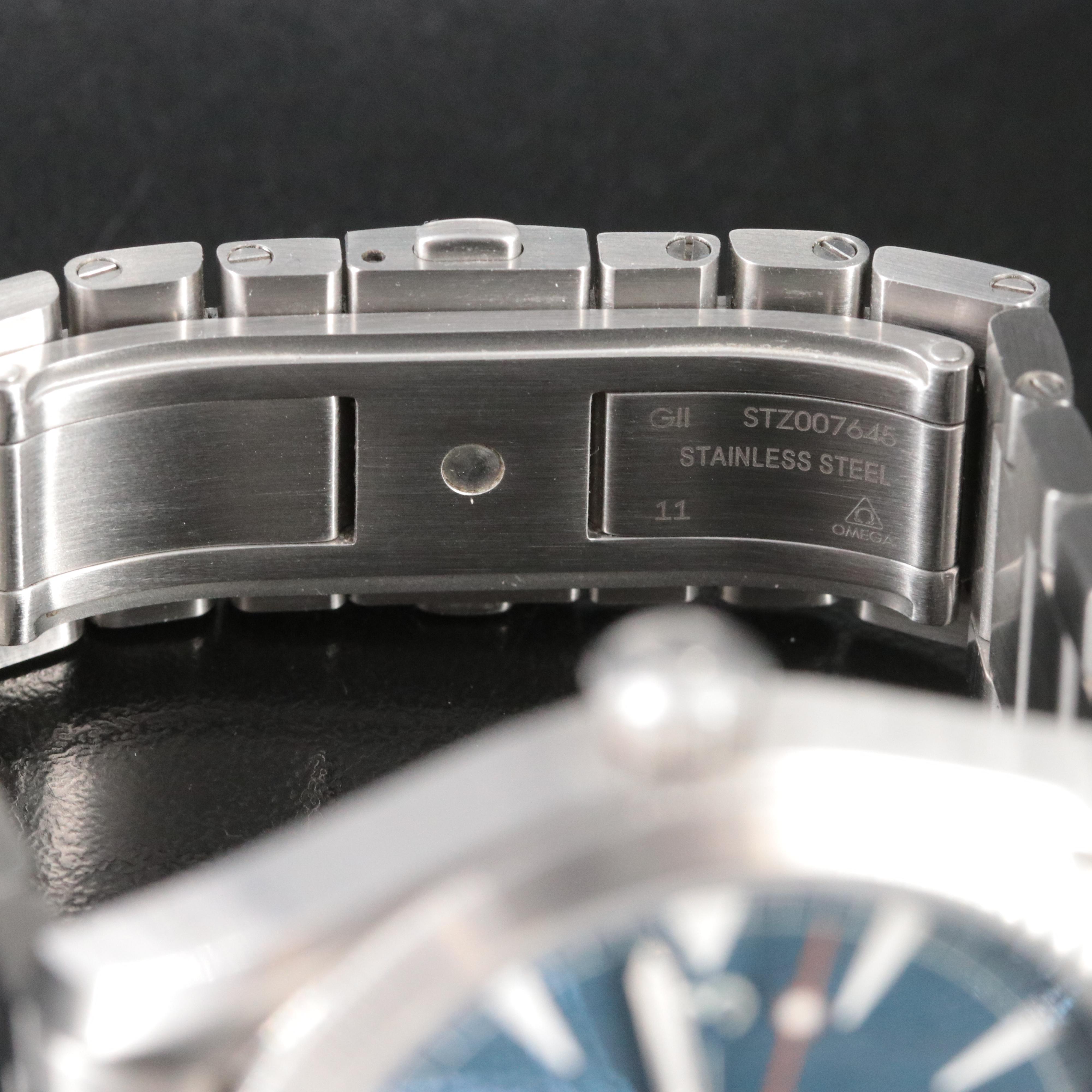 Omega Seamaster Railmaster Blue 40mm Steel Automatic Watch 220.10.40.20 ...