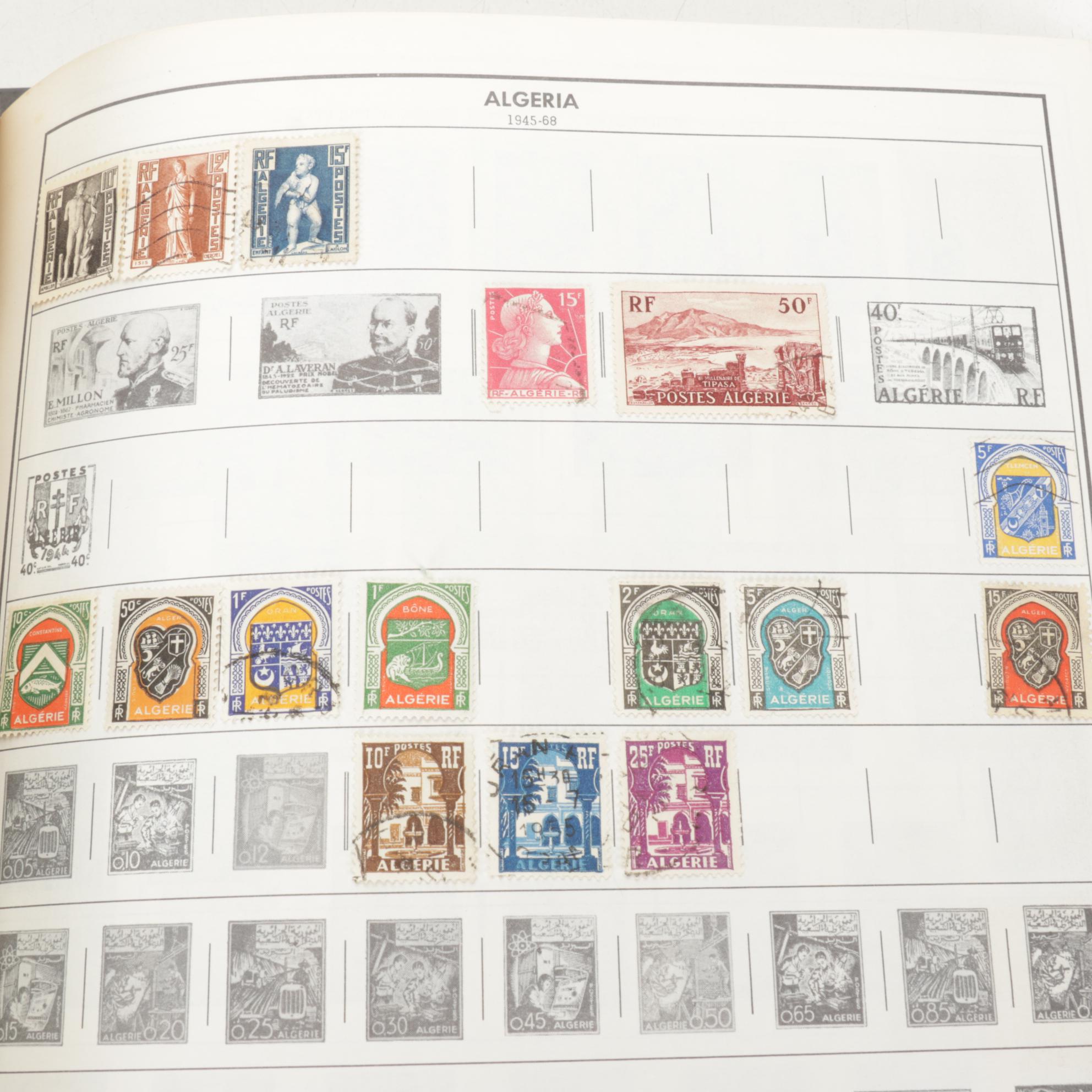 Harris Standard World Stamp Album with Stamps | EBTH