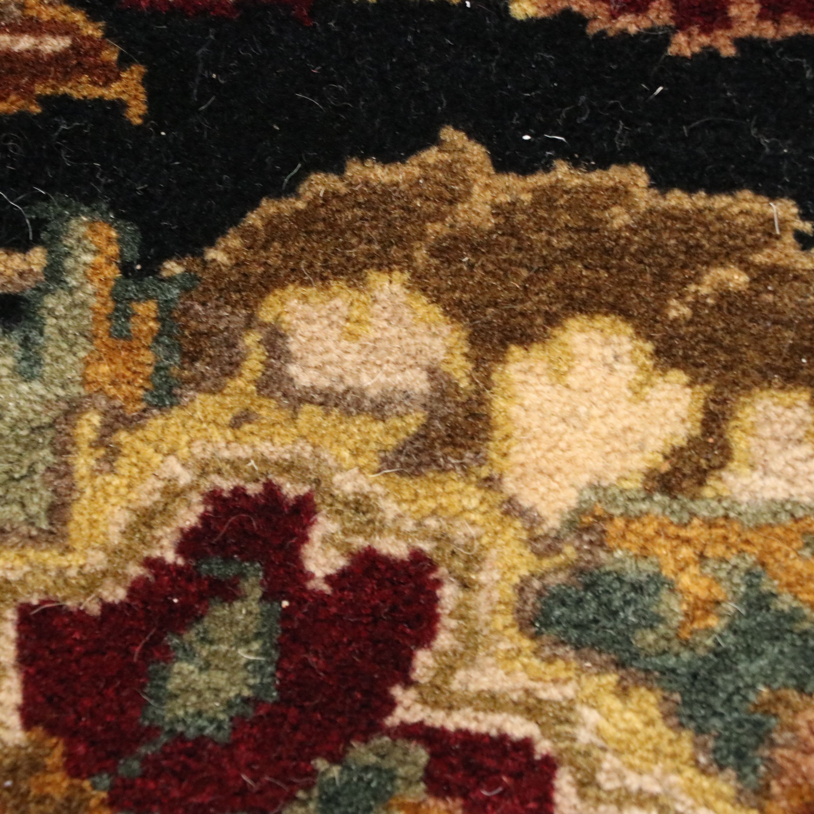 5'4 Round Hand-Knotted Indian Agra Area Rug | EBTH