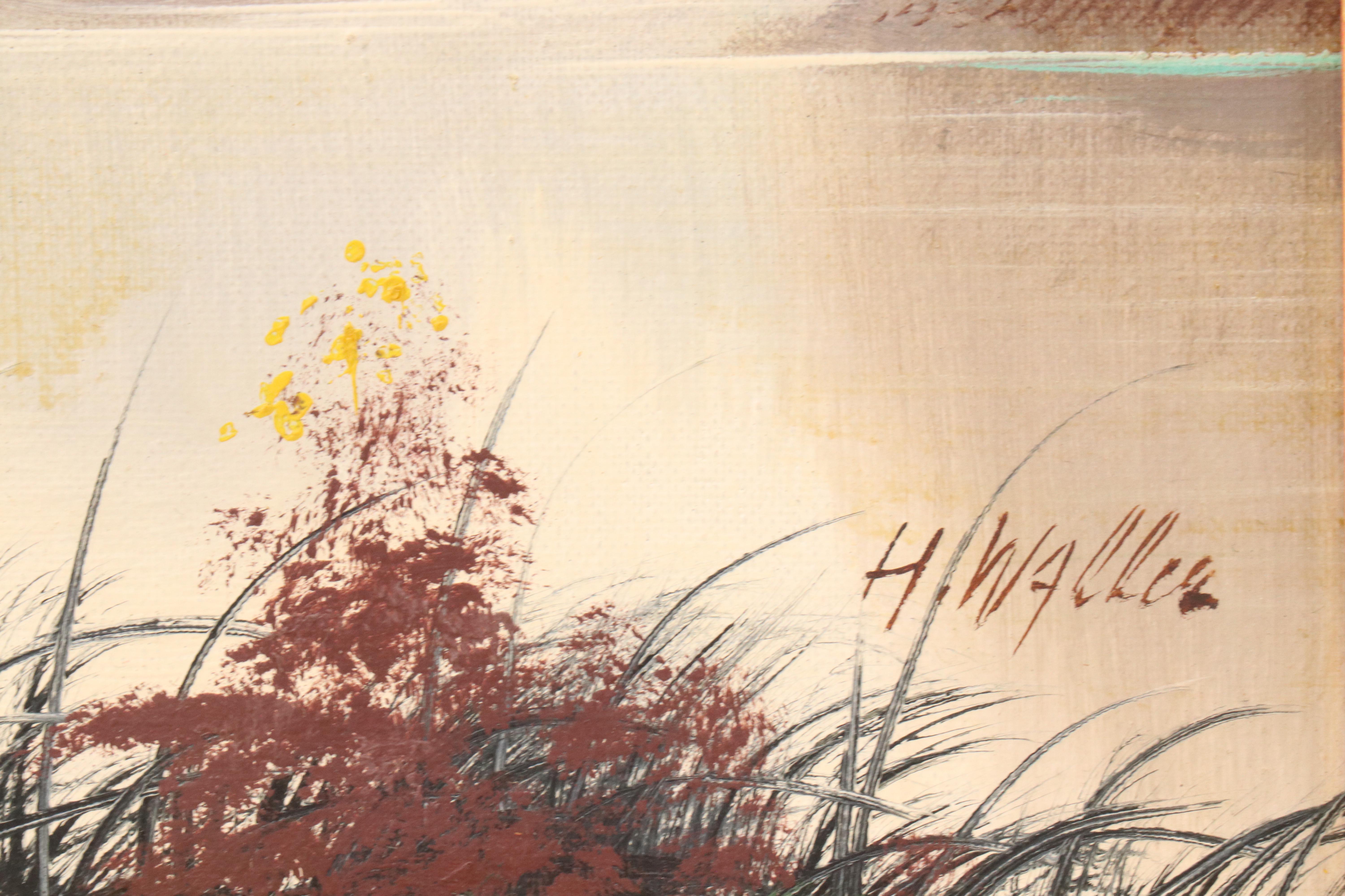 H. Waller Lake Landscape Acrylic Painting | EBTH