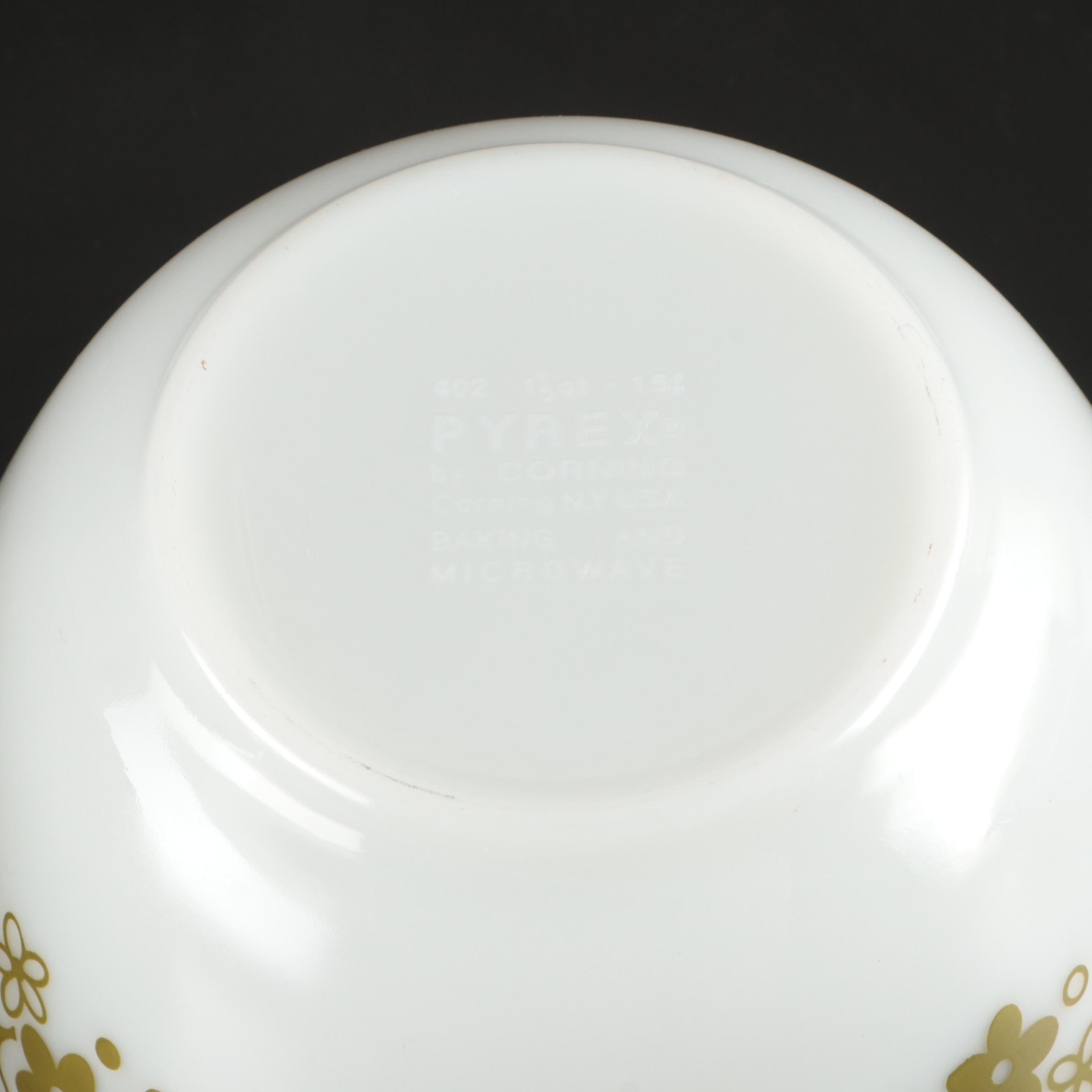 Pyrex "Blue Cornflower" Corning Ware Baking Pans with Mixing Bowls | EBTH