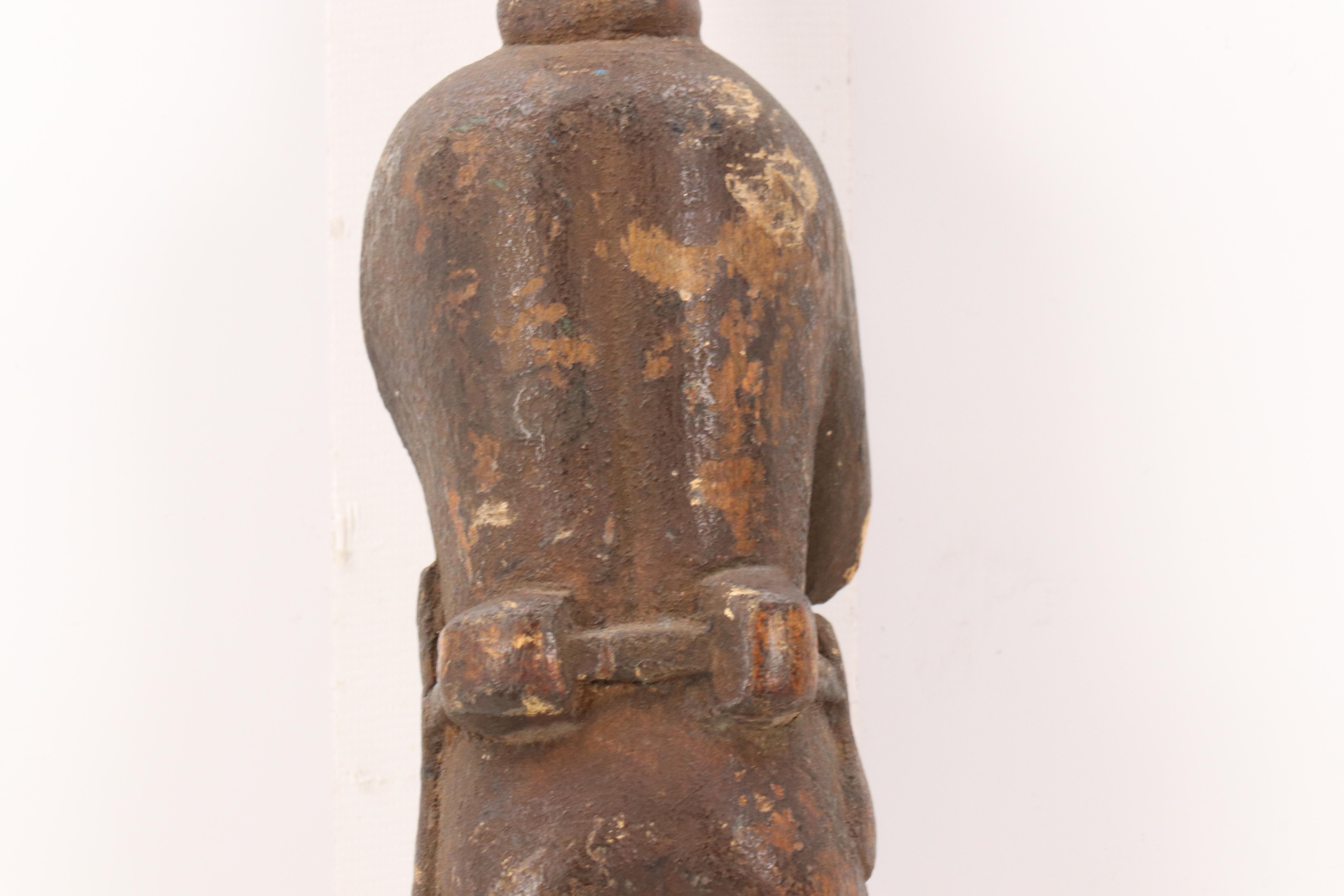 Panamanian Sambu Choco Carved Wood Traditional Staff | EBTH