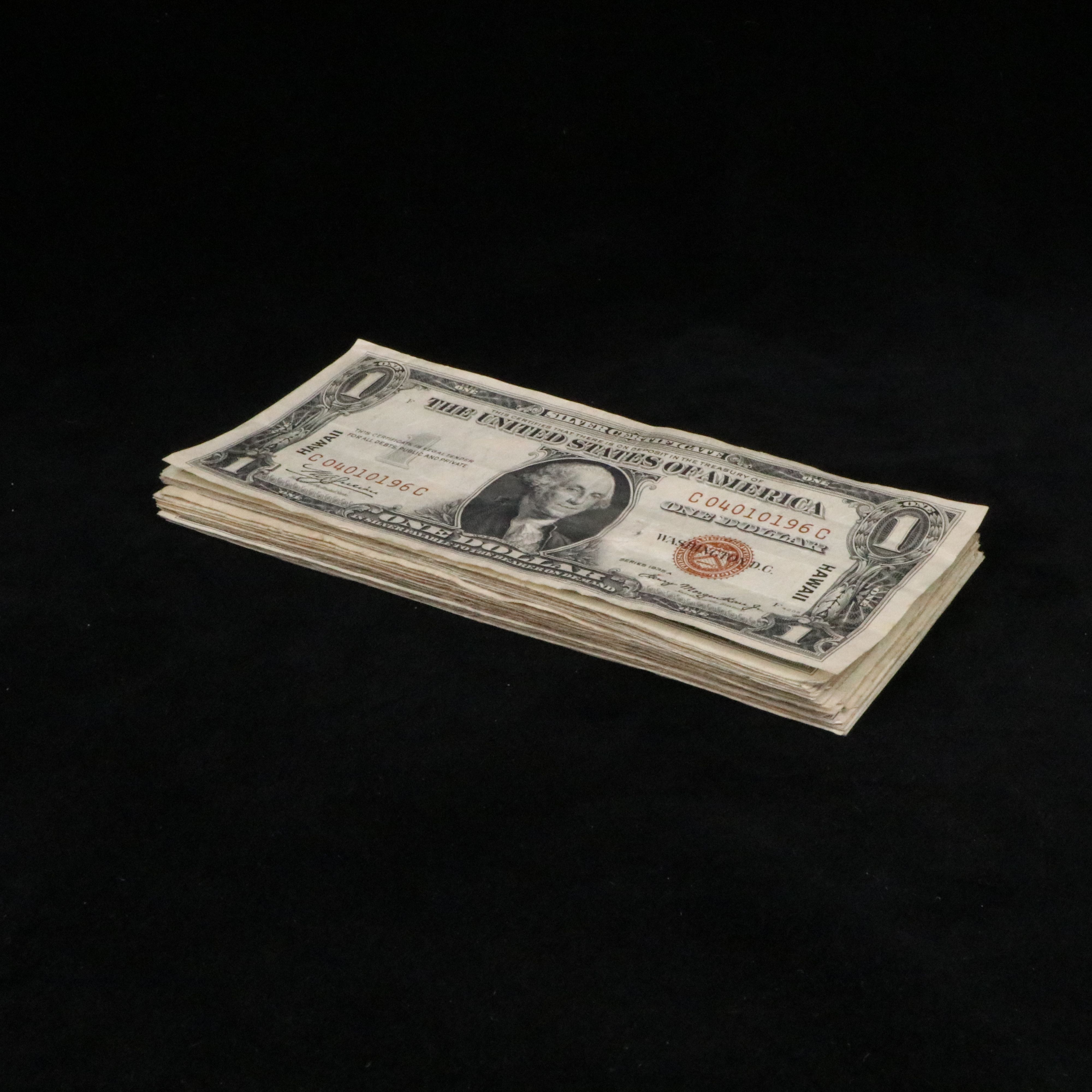 25 Small Size Currency Notes With a 1935 A Hawaii Silver Certificate | EBTH