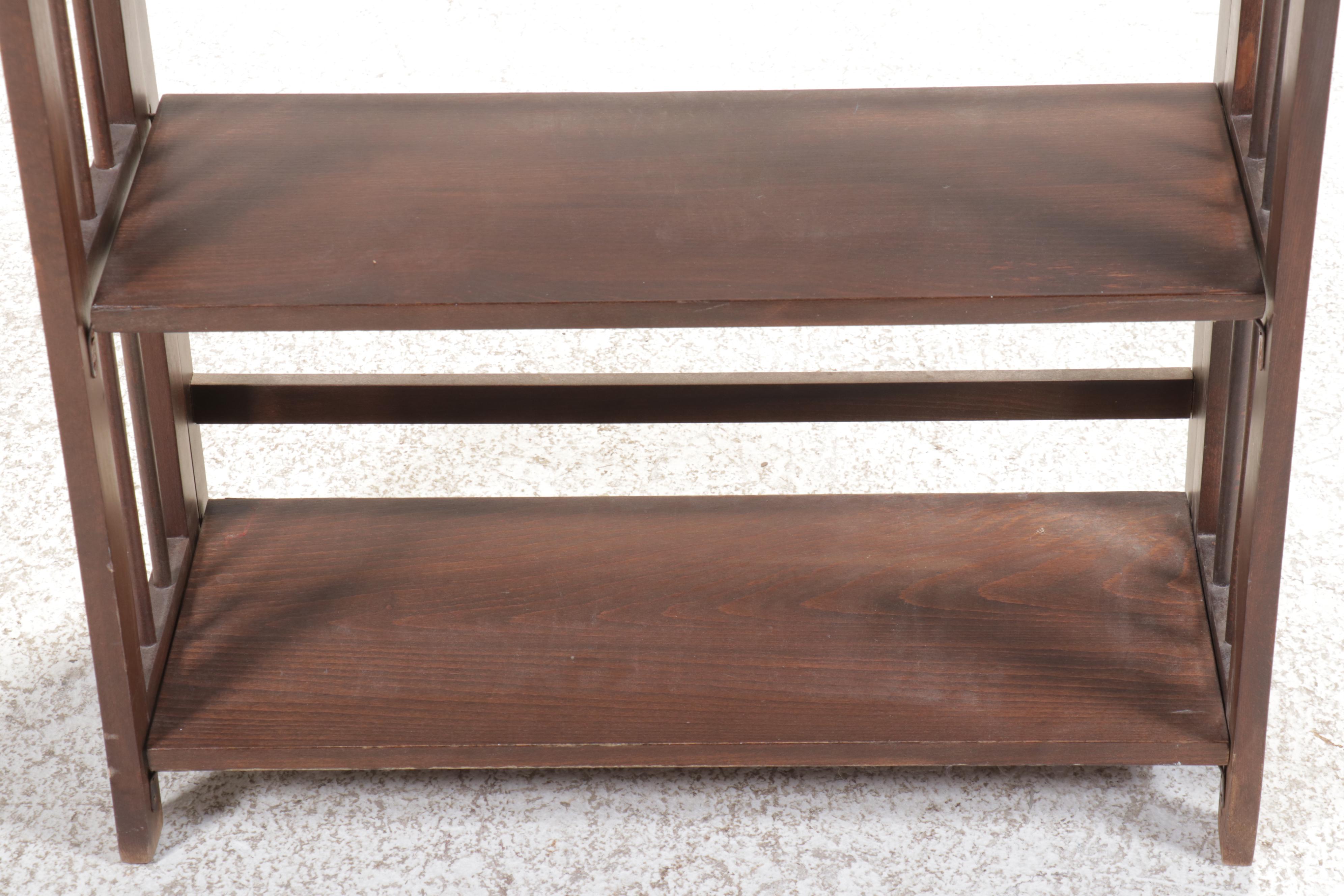 Two Wooden Folding Bookcases | EBTH