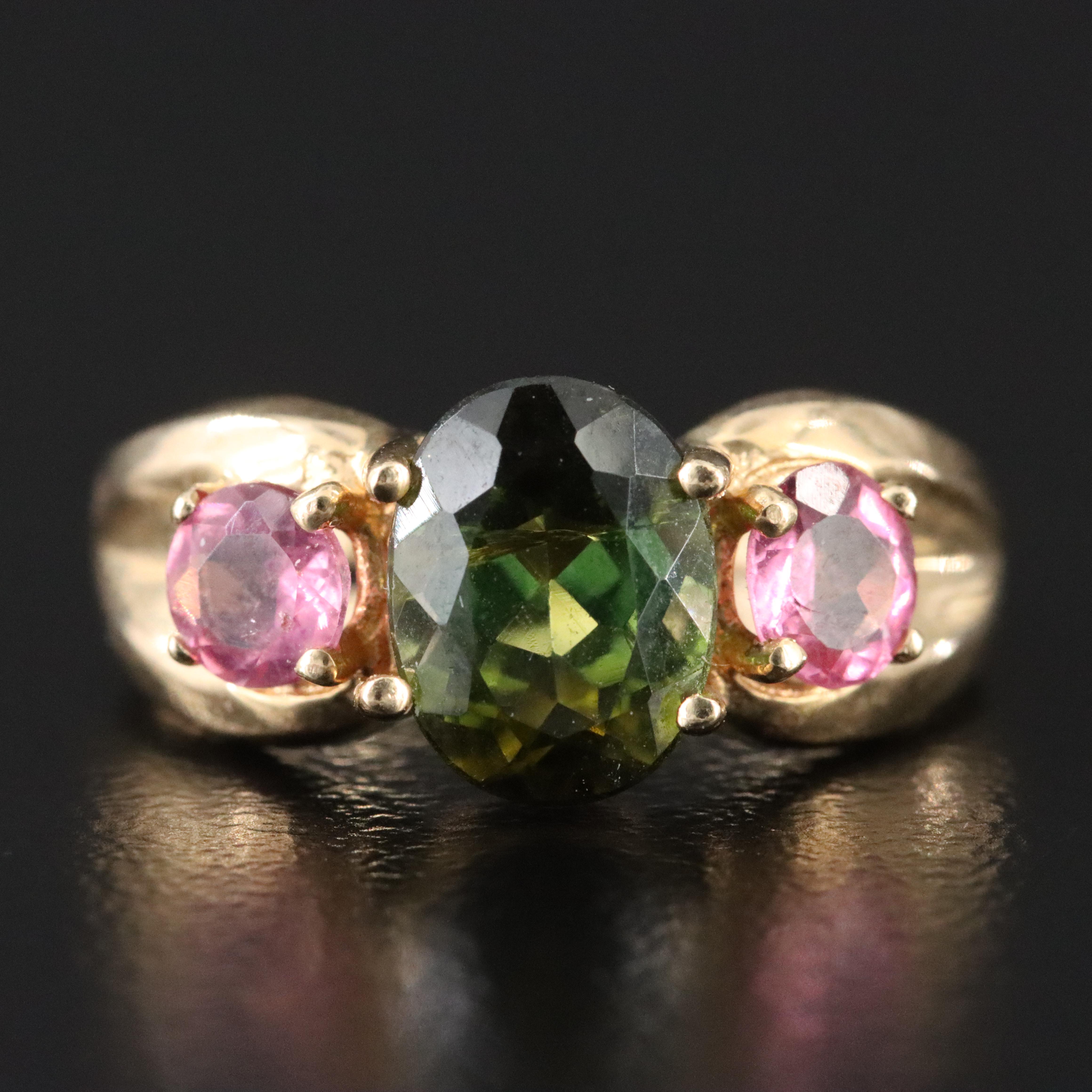 14K Tourmaline Tapered Ring | EBTH