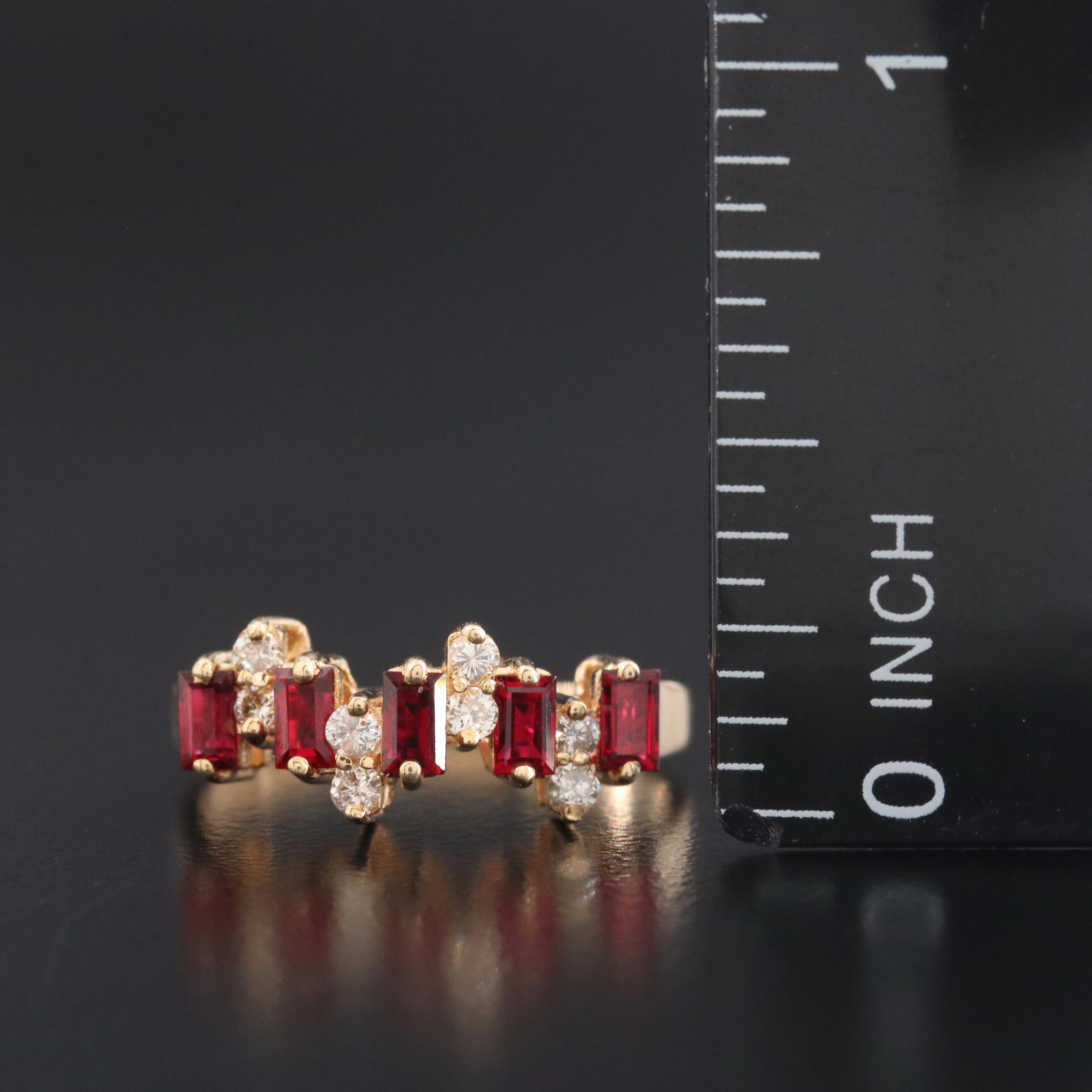 14K Ruby and Diamond Ring | EBTH
