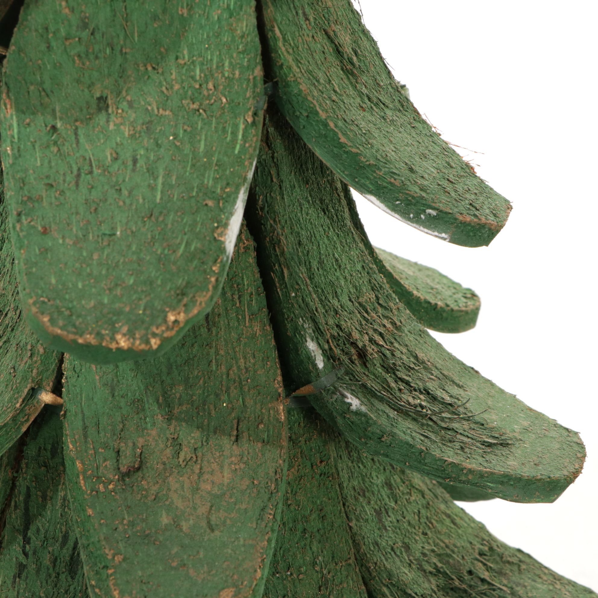 Coconut Shell Christmas Trees with Gold Paint and Coir Doormat | EBTH