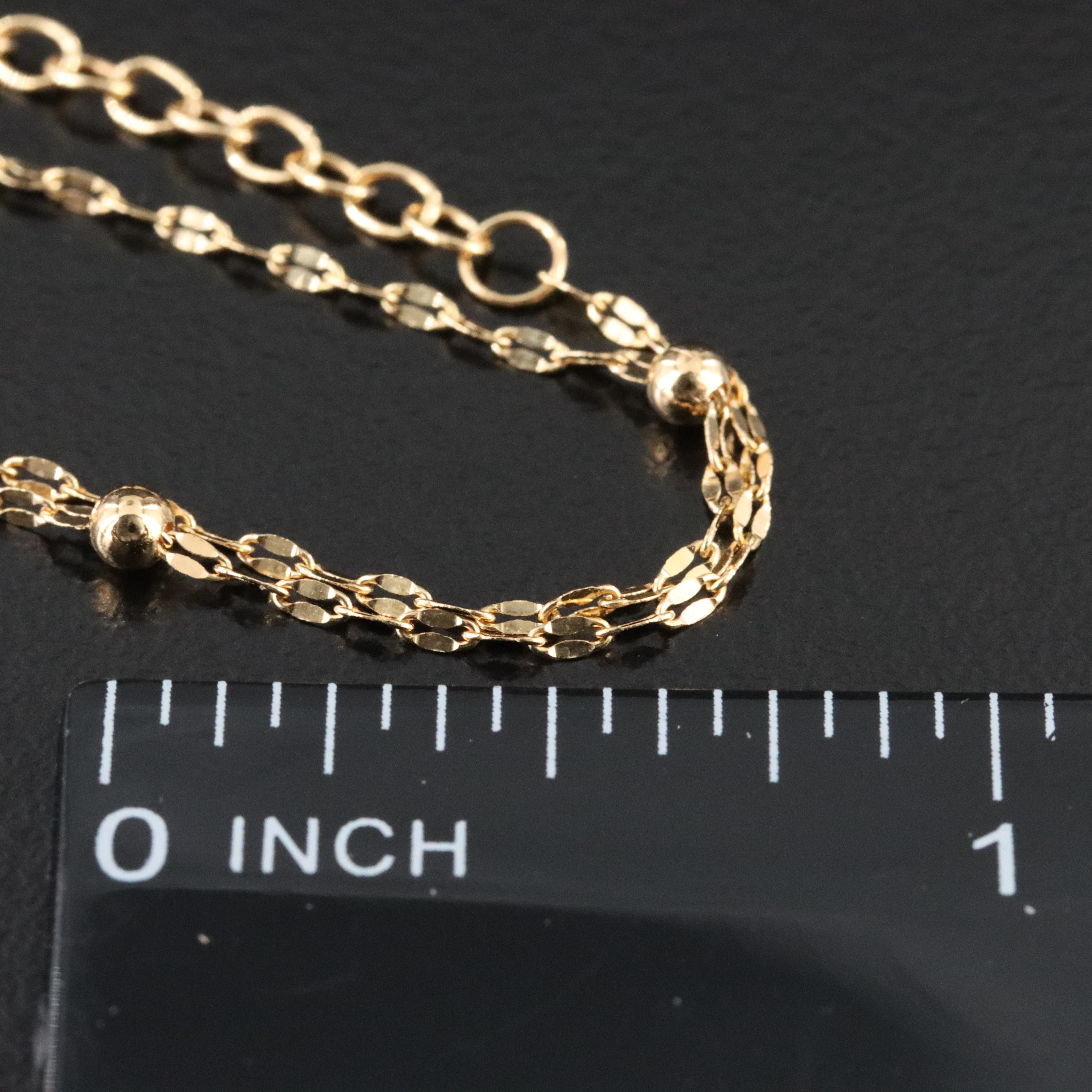 14K Station Necklace | EBTH