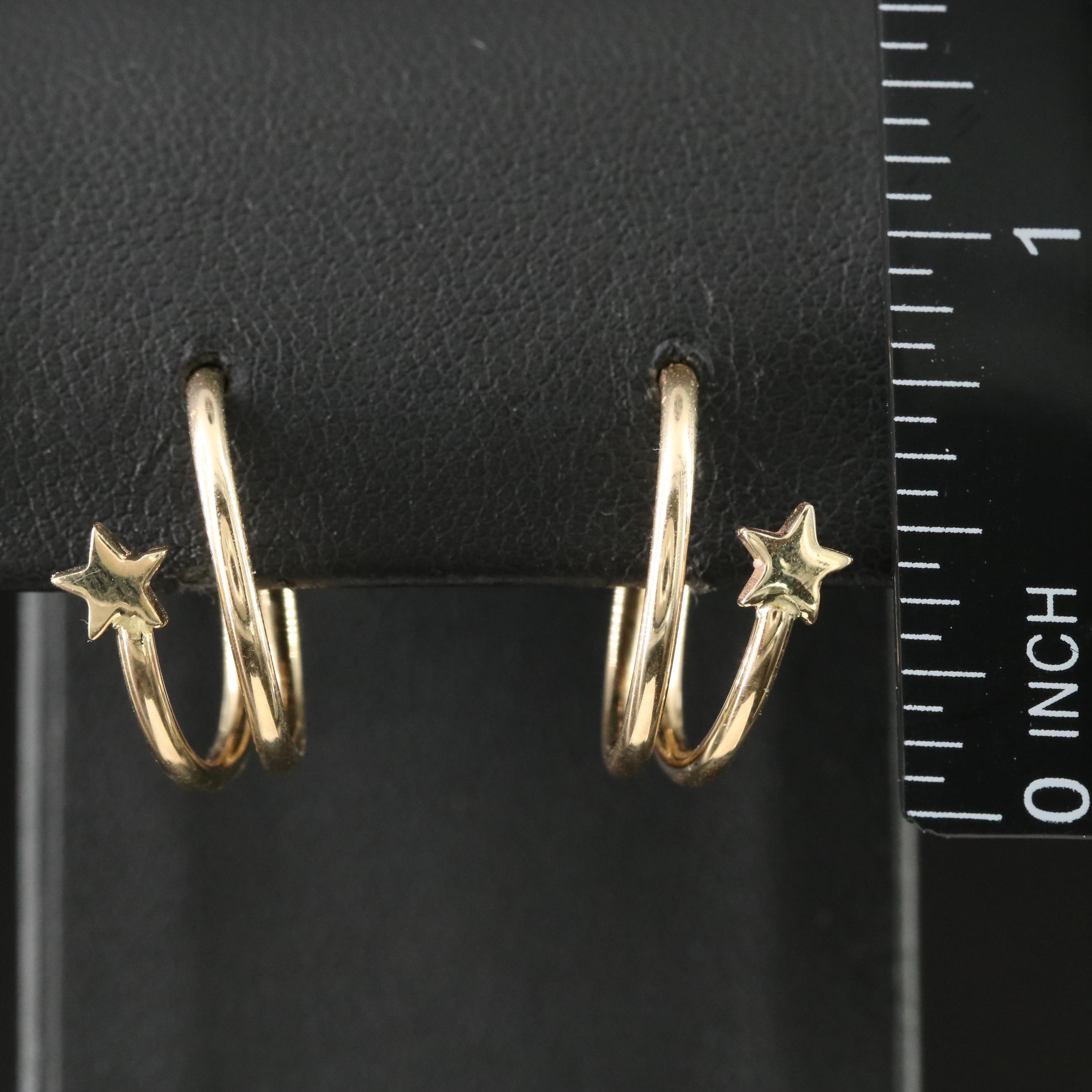 14K Half Hoop Earrings | EBTH