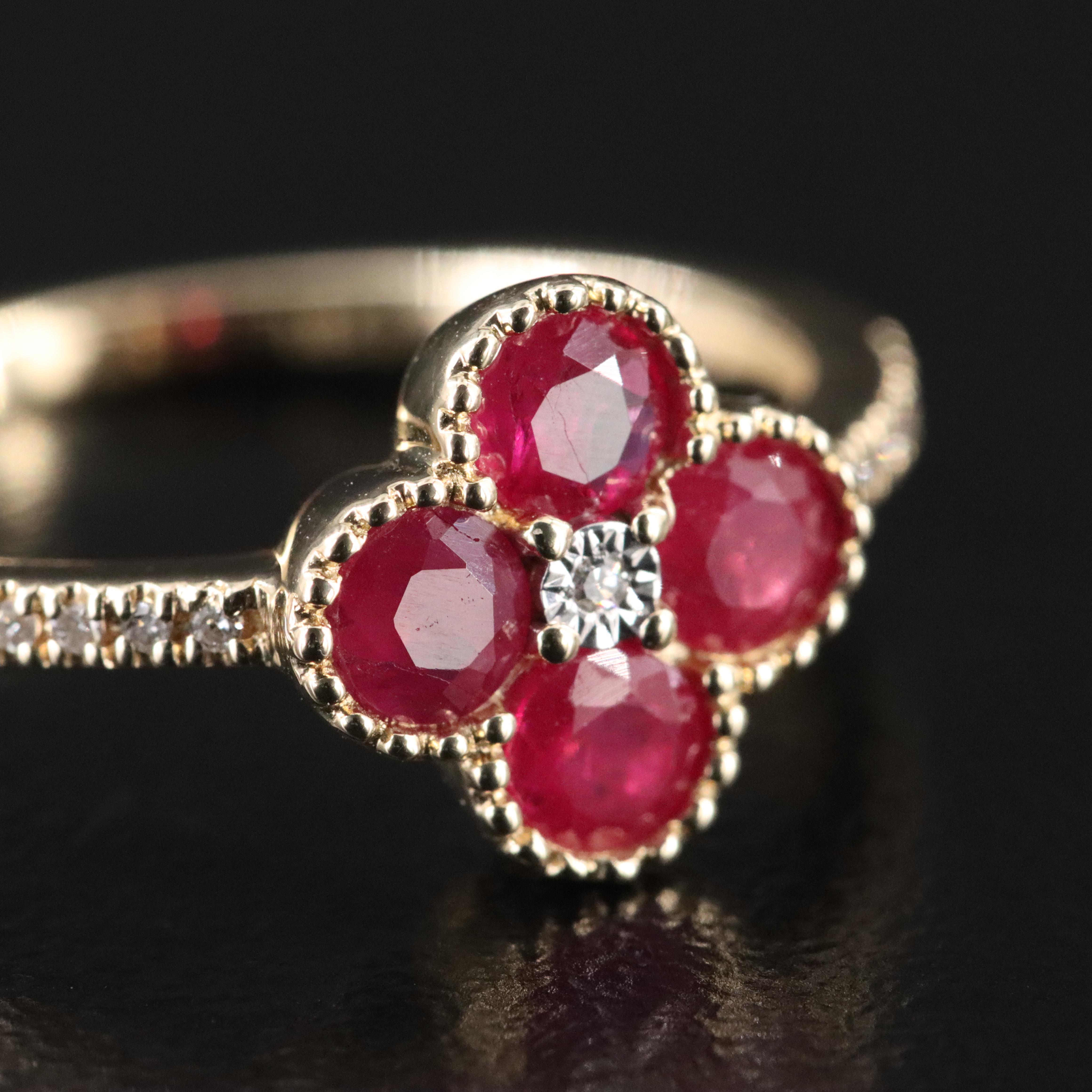 14K Ruby and Diamond Ring | EBTH