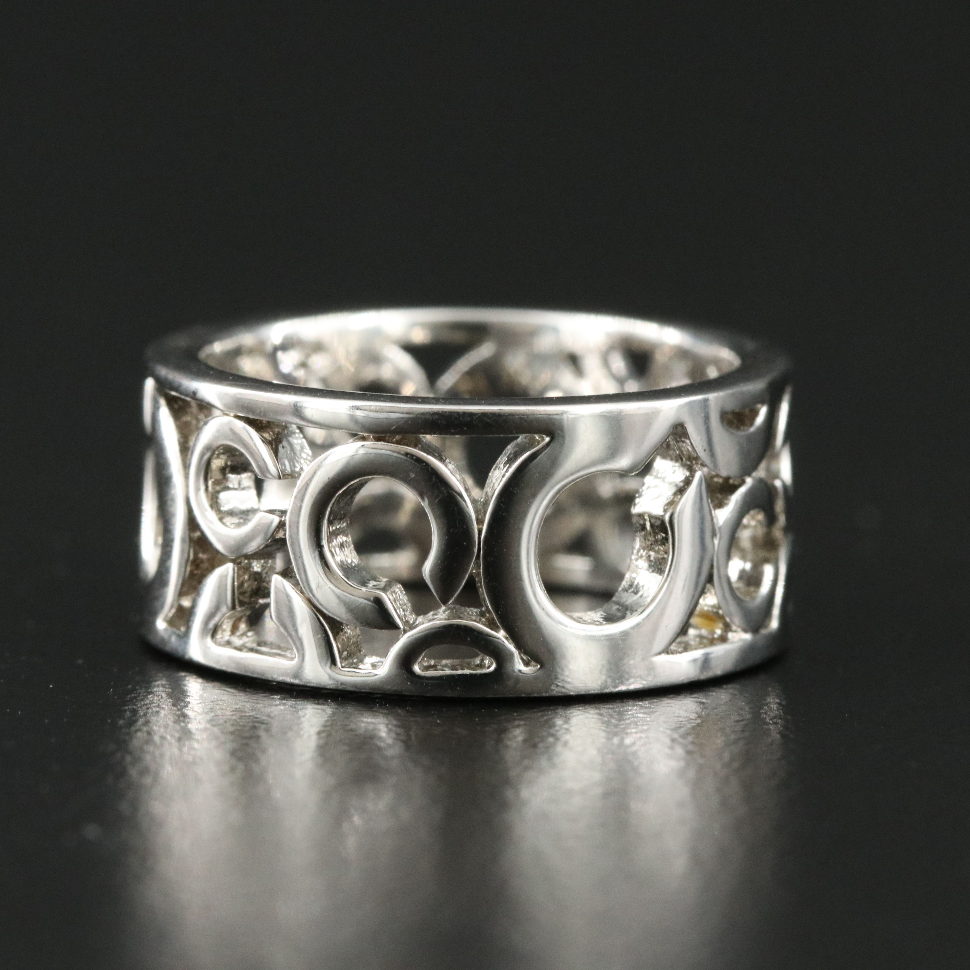 Coach Monogram C Pierced Band Ring | EBTH