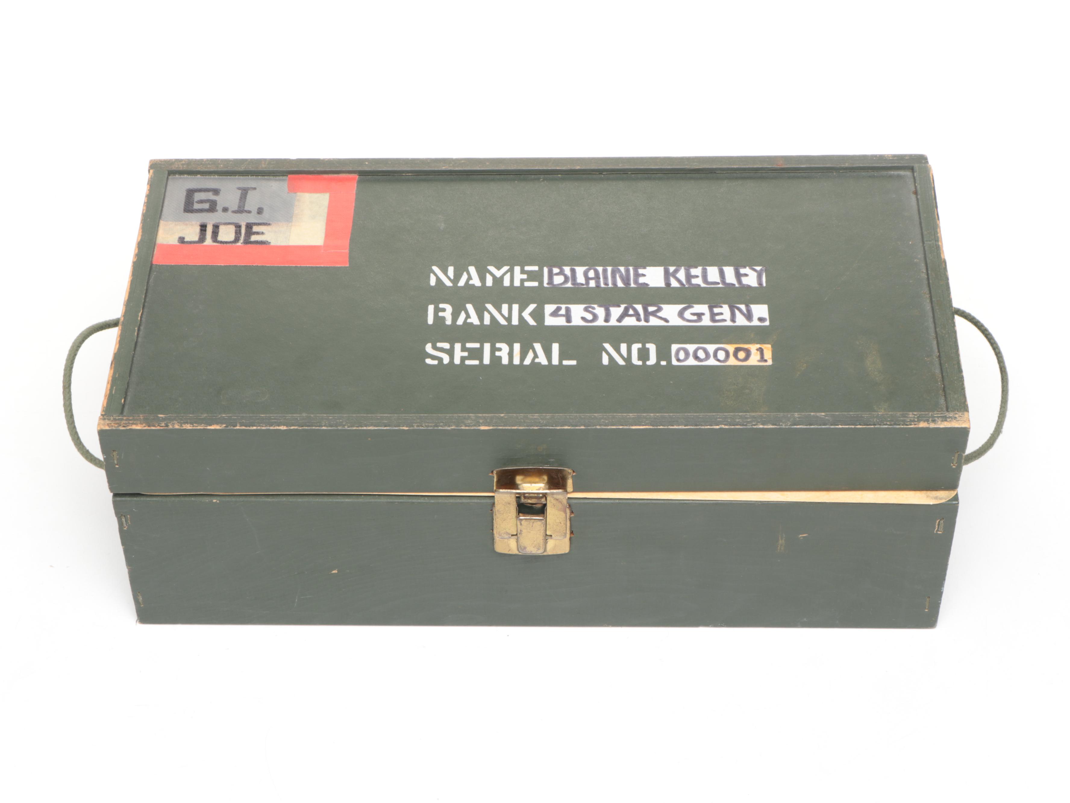 Hasbro GI Joe Doll, Clothes, Accessories and Official Foot Locker Case ...