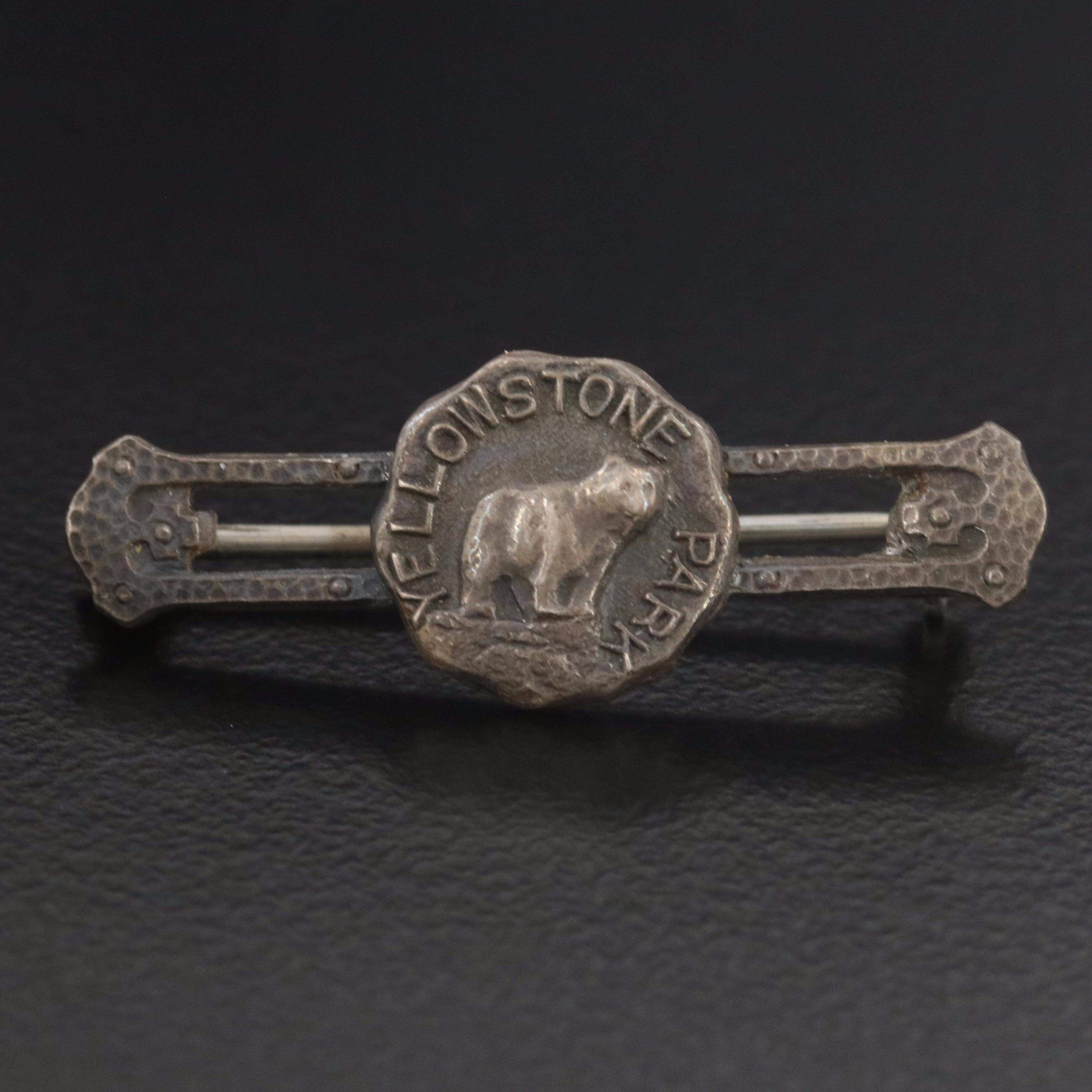 Vintage Sterling Yellowstone Park Souvenir Pin | EBTH