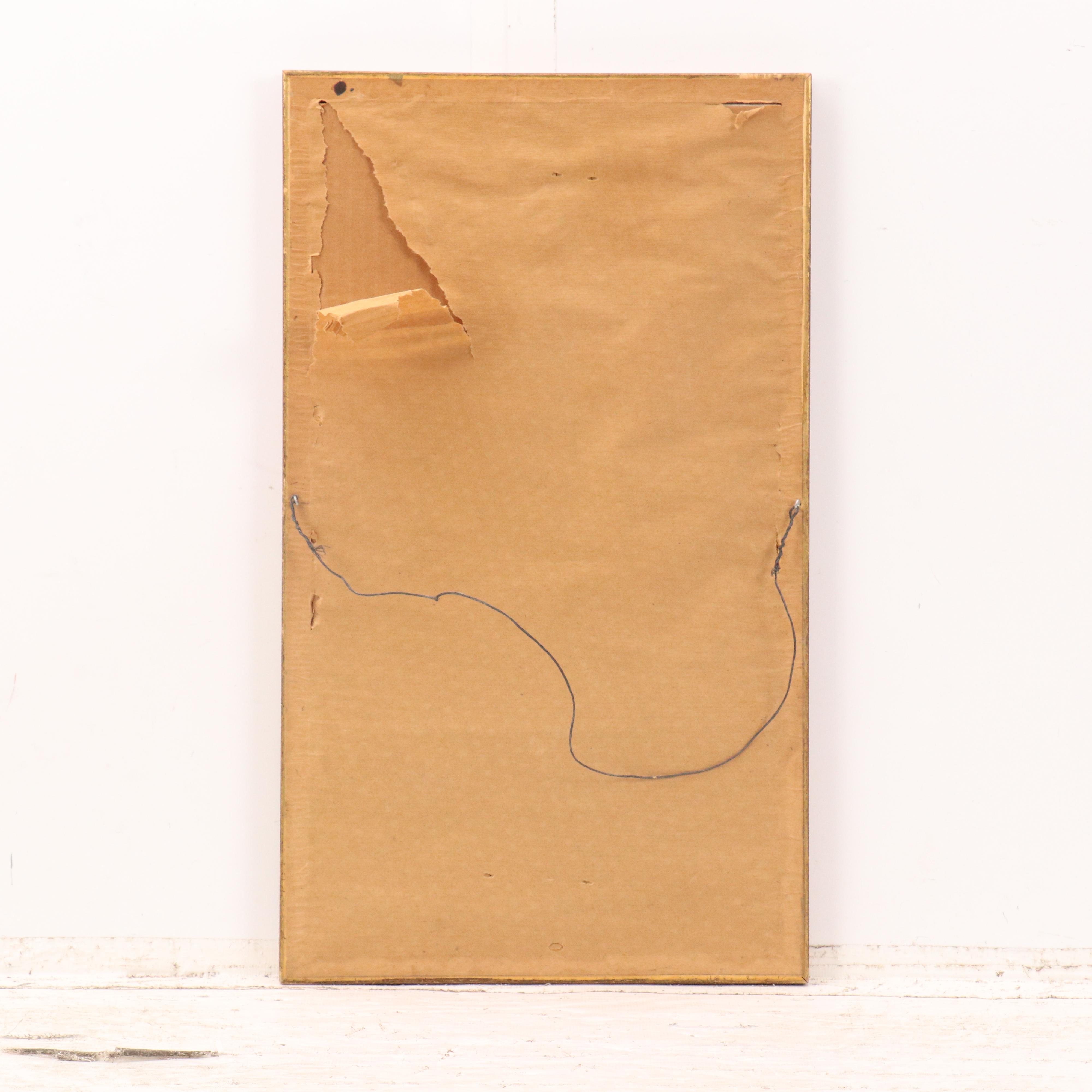 Pearce-Bates Multi-Block Woodcut on Paper of Hawk in Tree, Late 20th C ...