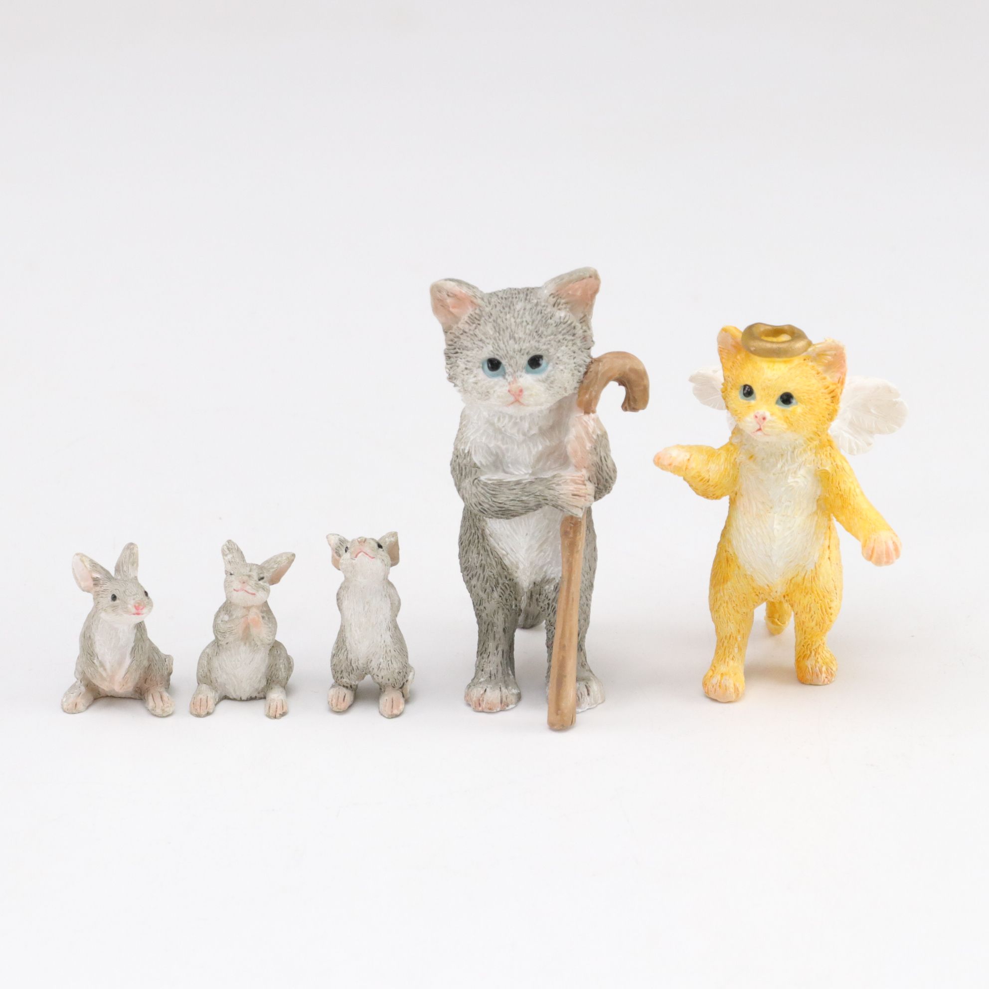 Resin Kitty Cat Nativity Set | EBTH