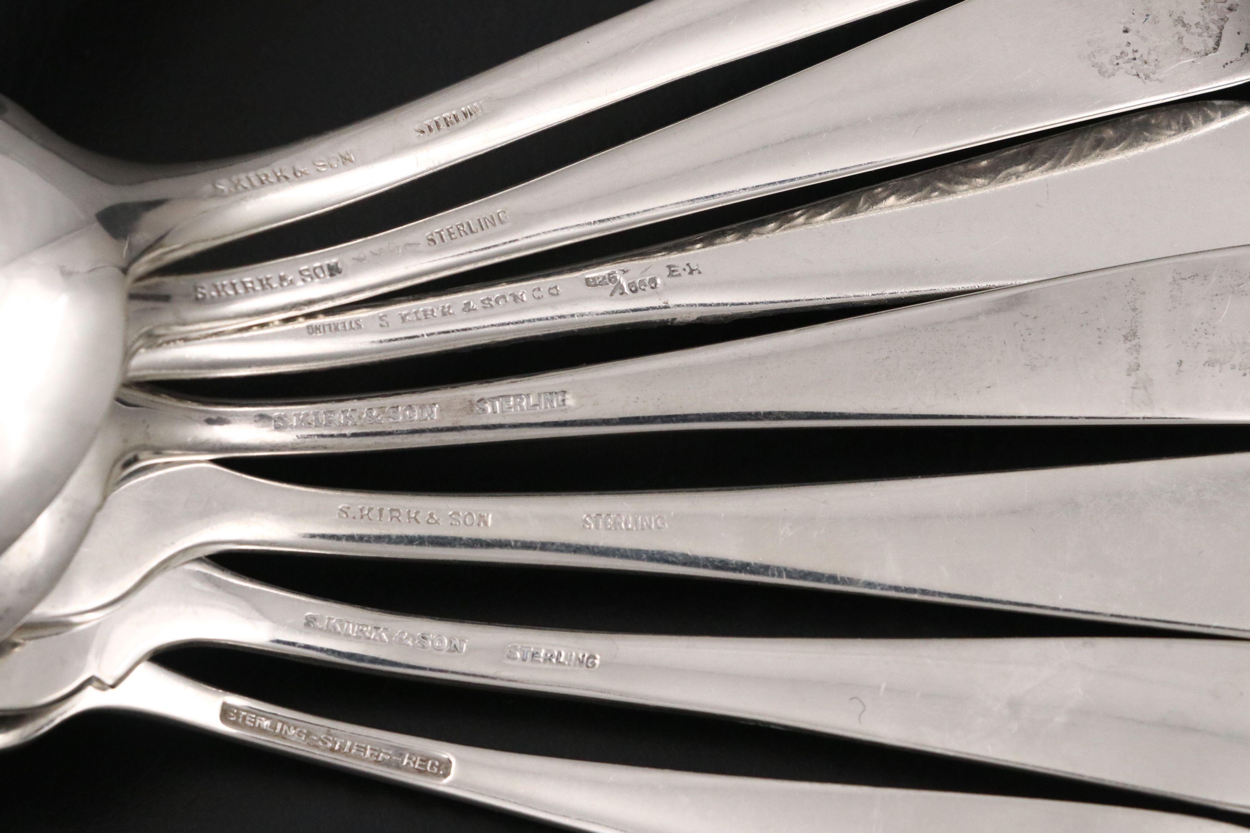 Stieff "Repousse" Sterling Silver Flatware Set | EBTH