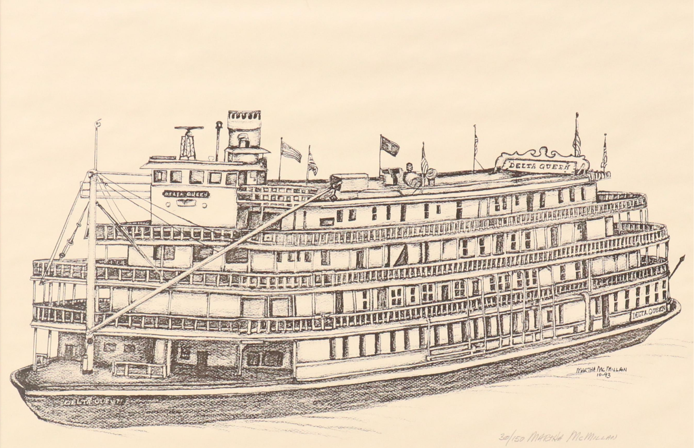 Bill Olendorf "Front Street Lahaina-Maui" Serigraph and Martha McMillan ...