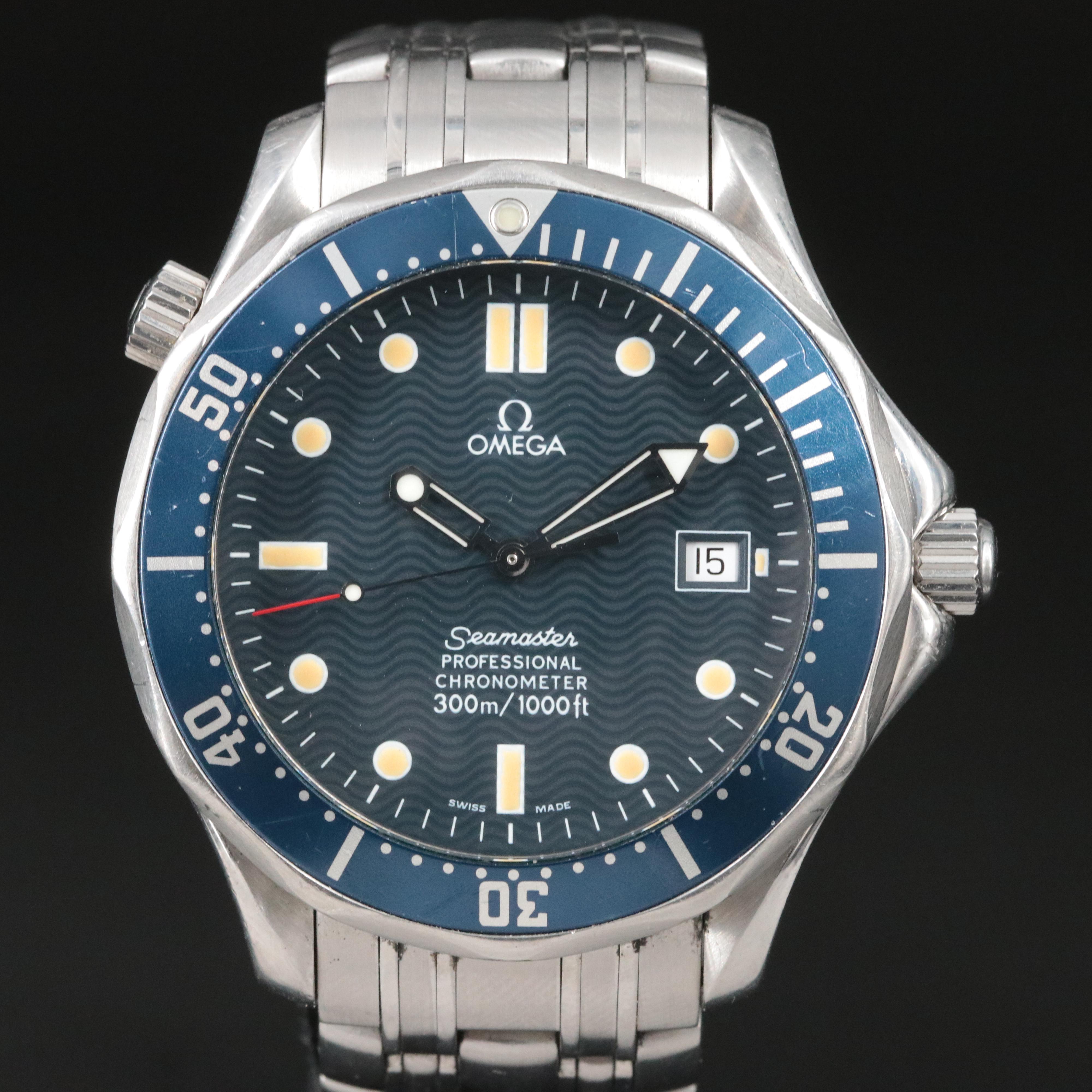 1999 Omega Seamaster Professional 300 Meters Diver Watch | EBTH