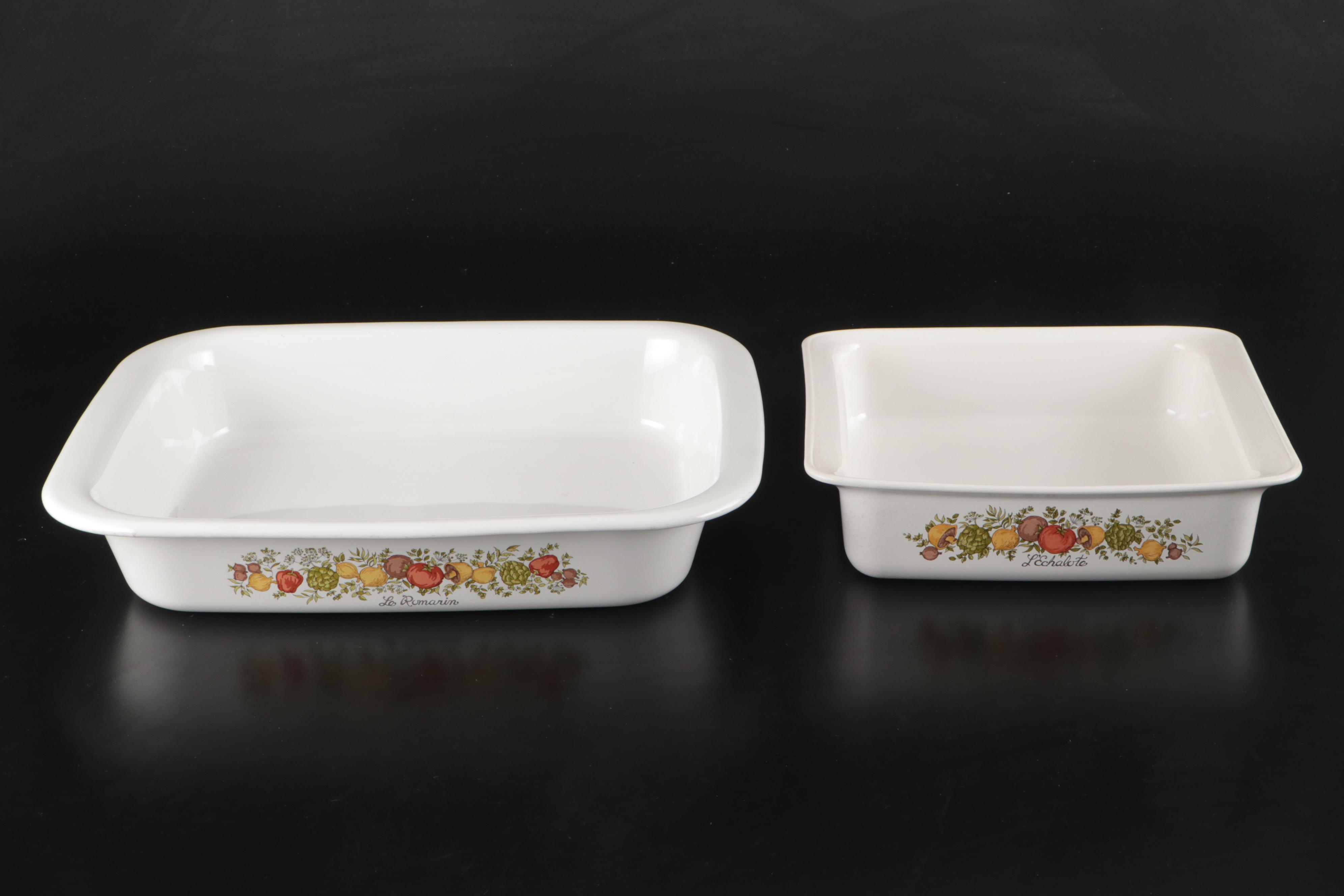 Pyrex "Spice of Life" Corning Ware Glass and Ceramic Bakeware with Cups ...