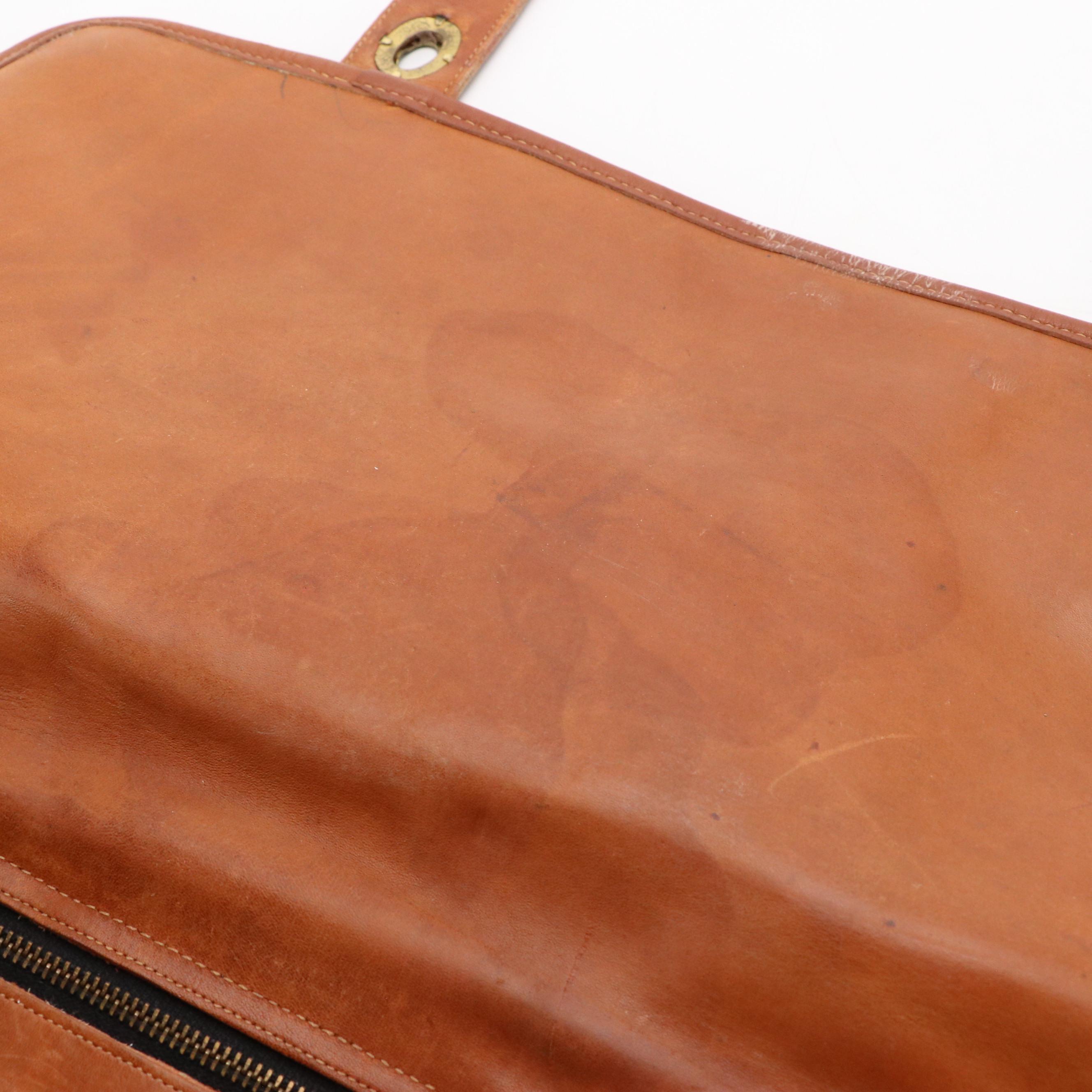 Coach Top Handle Flap Briefcase and L.L. Bean Boat Tote in Leather ...