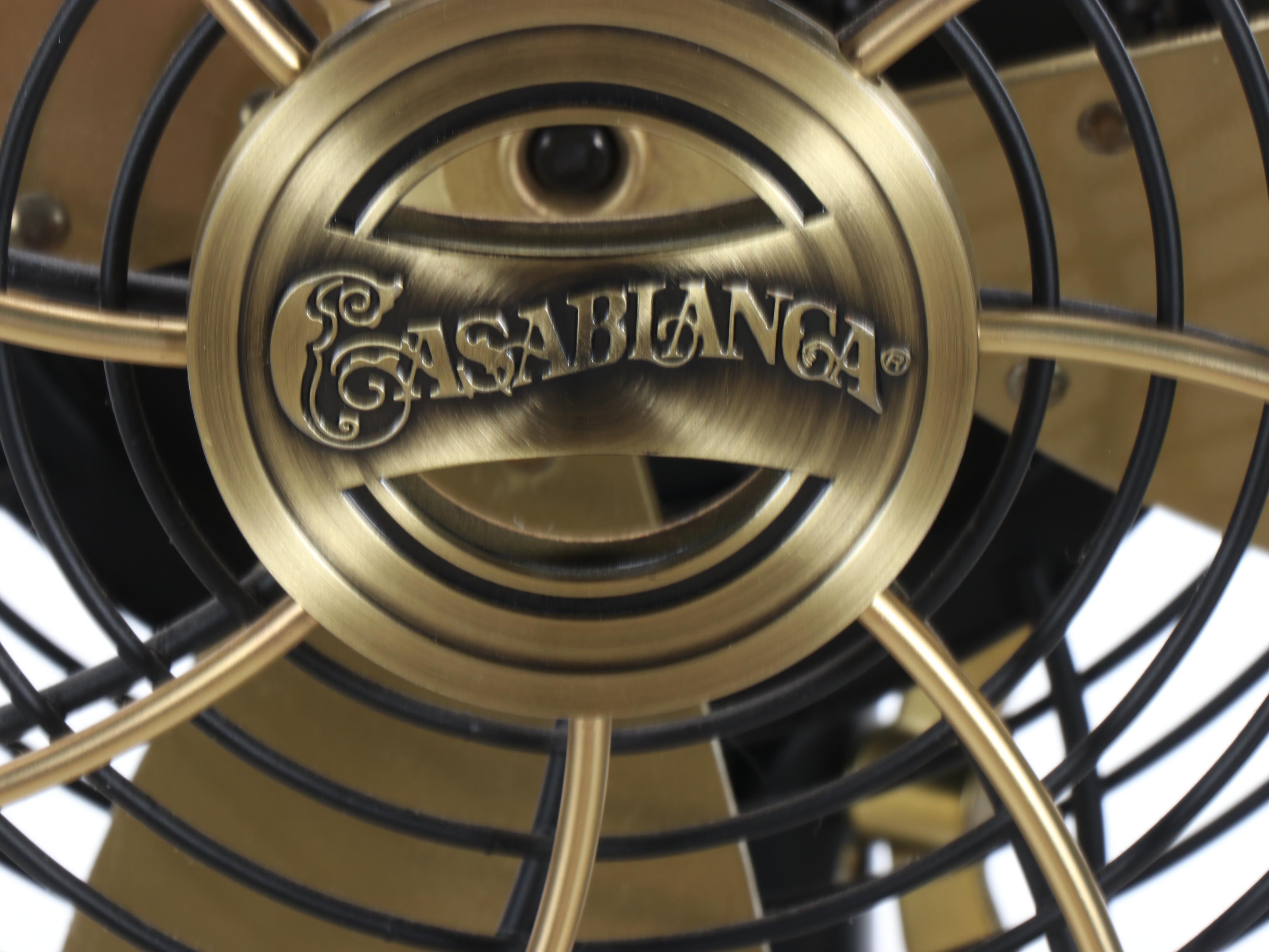 Casablanca Brass and Metal Standing Fan | EBTH