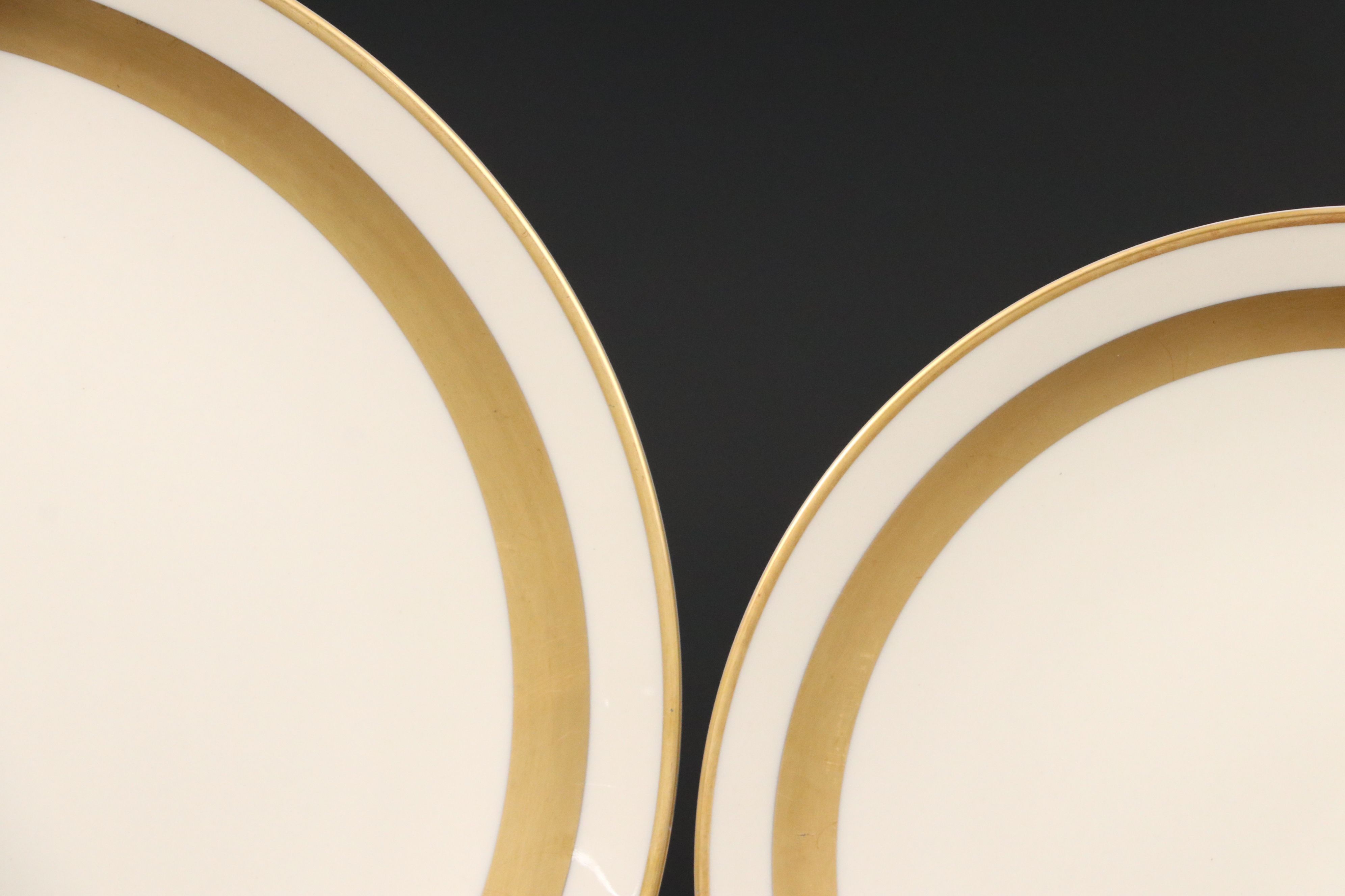 Flintridge "Theme" Gold Rimmed China Dinnerware, Mid to Late 20th ...