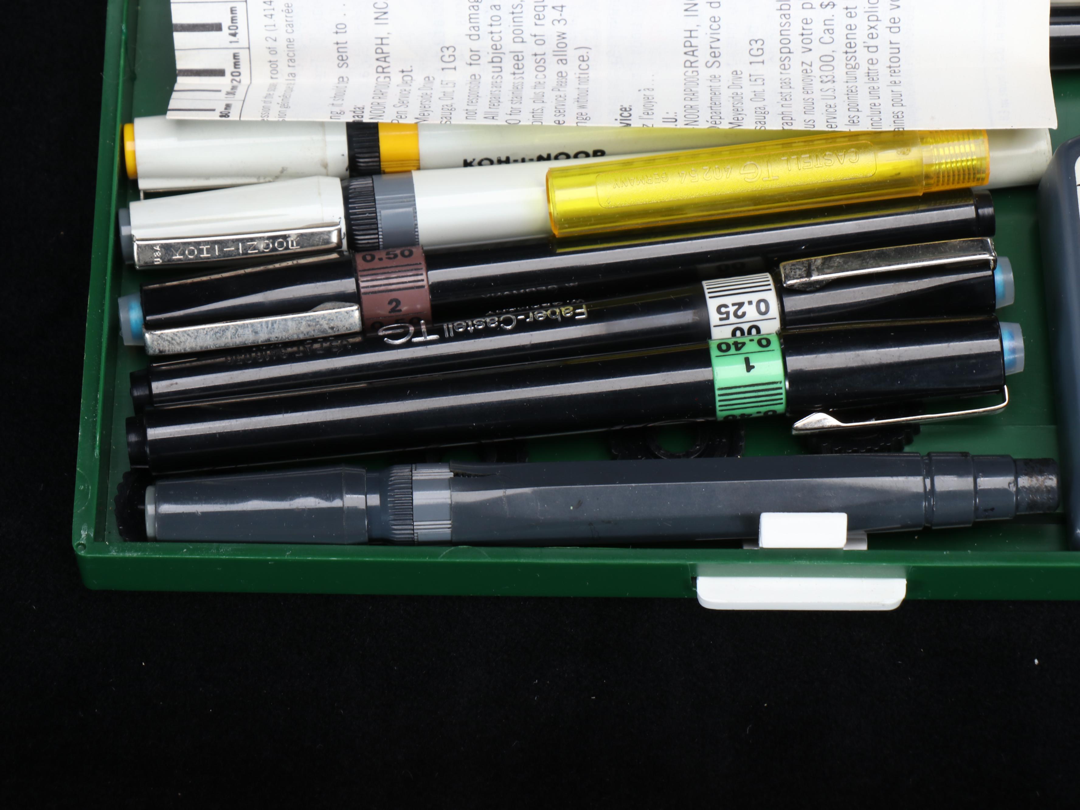 Mayline Drafting Board with Architect Scale, Pens, Ink and More | EBTH